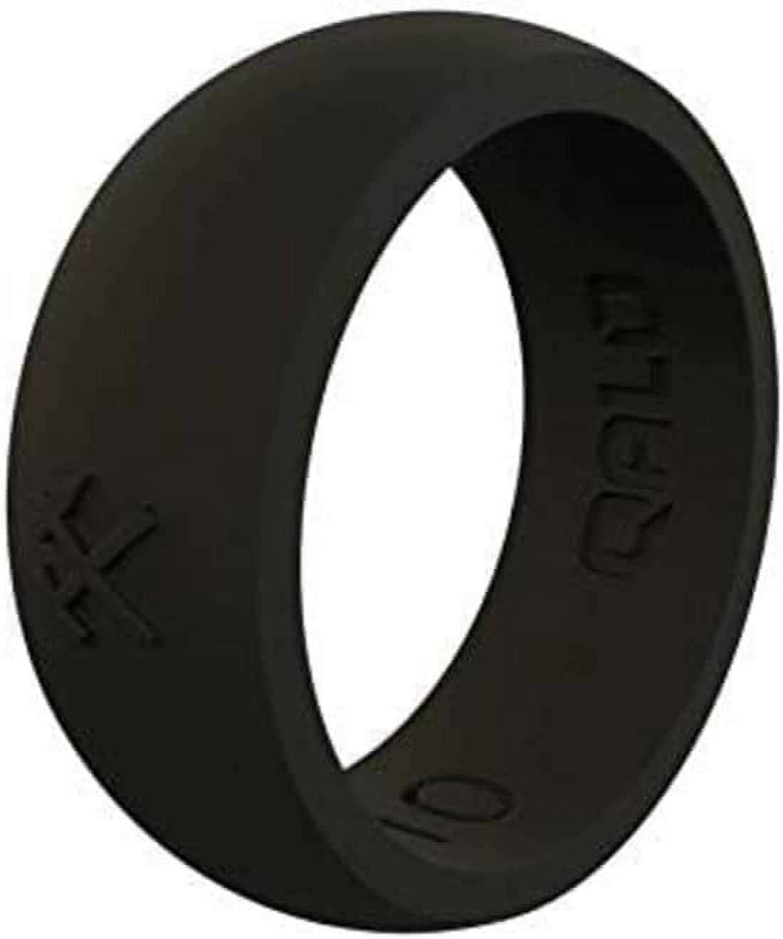 QALO Men's Classic Rubber Silicone Ring, Rubber Wedding Band ...