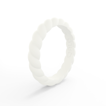 Enso Rings Hammered Stackables Silicone Ring - Emerald - 9 - Walmart.com