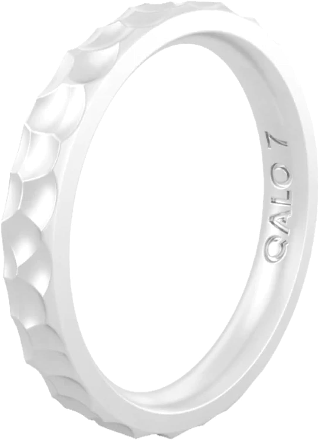 QALO Women's Rubber Silicone Ring, Forged Stackable Rubber Wedding Band ...