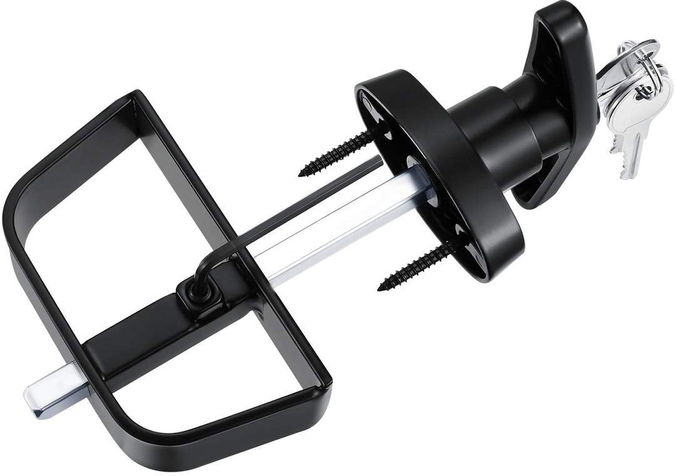 QANVEE Shed Door Latch T-Handle Lock Kit with 4 Keys,Storage Barn Shed ...