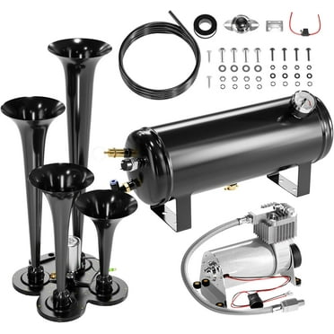 Vixen Horns 12V Air Compressor 200 PSI - Train Horn Compressor with 1/4 ...