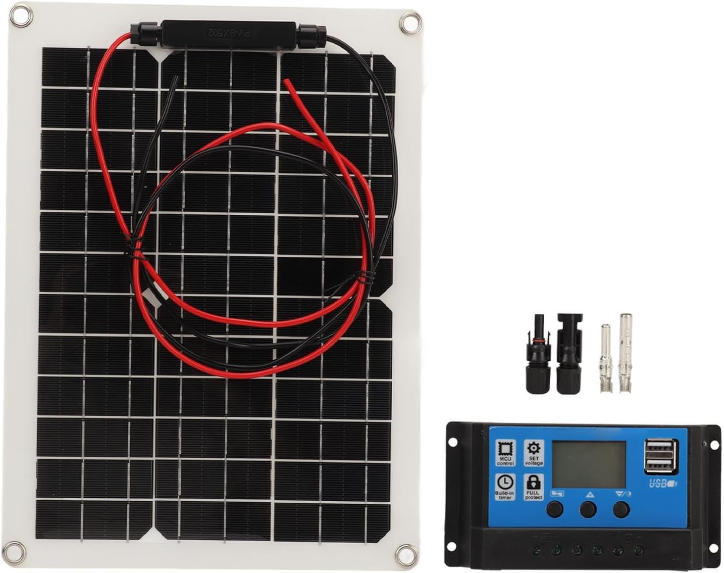 QAQ-300W Solar Panel Kit DC 12V 24V 50A High Efficiency Solar Charger ...