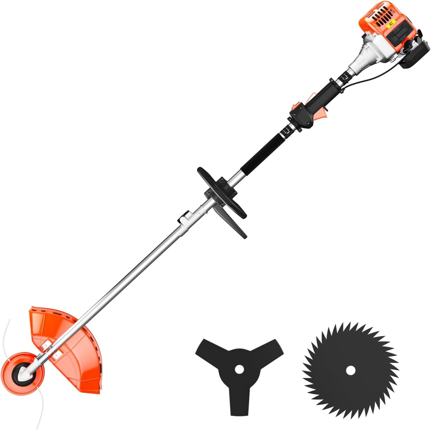 QAQ 36cc Weed Eater Gas Powered,2-Stroke 3 in 1 Gas Brush Cutter,Gas String Trimmer and Gas Weed ...