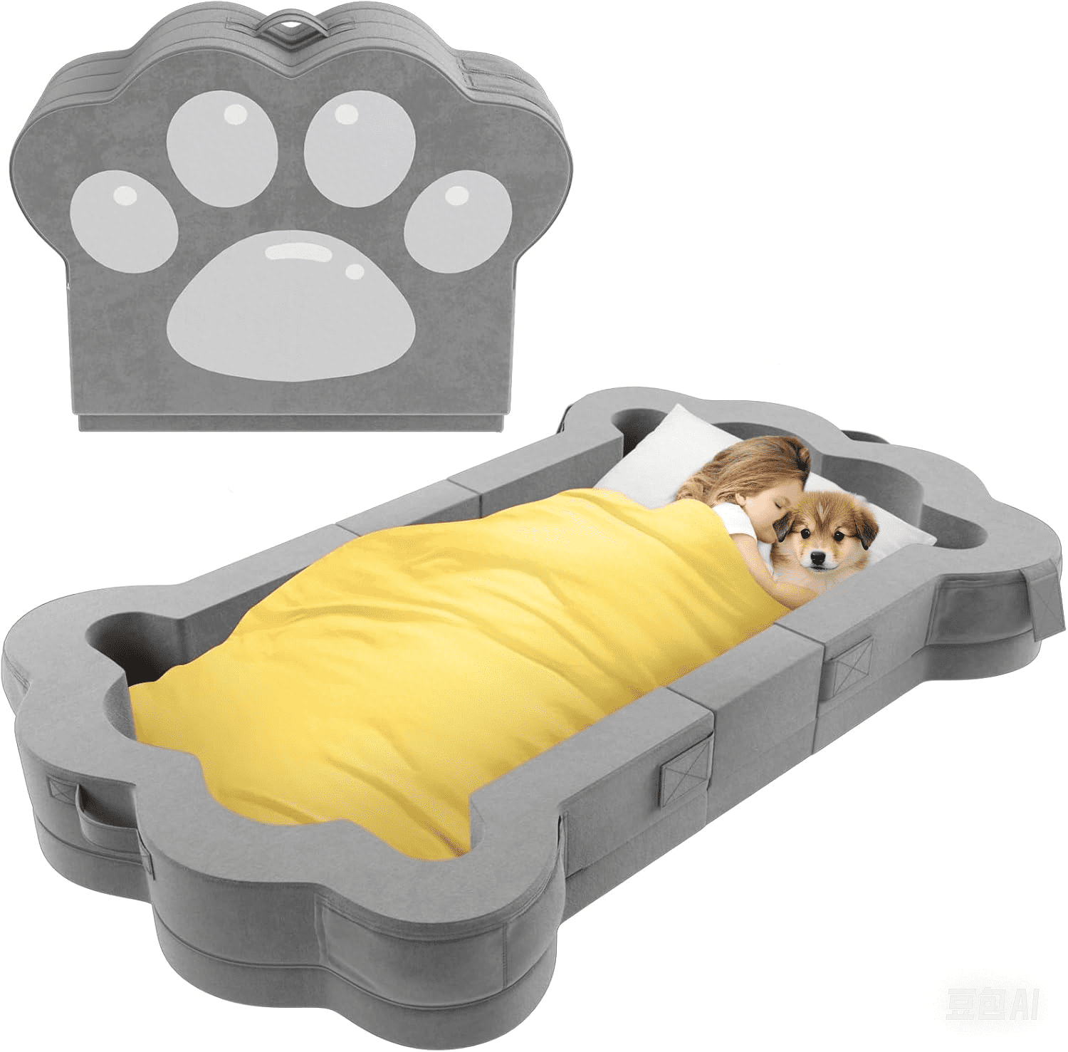 QAQ Dog Bed for Humans, Portable Toddler Bed,Large Washable Dog Bed for Pets and Kids,Toddler ...