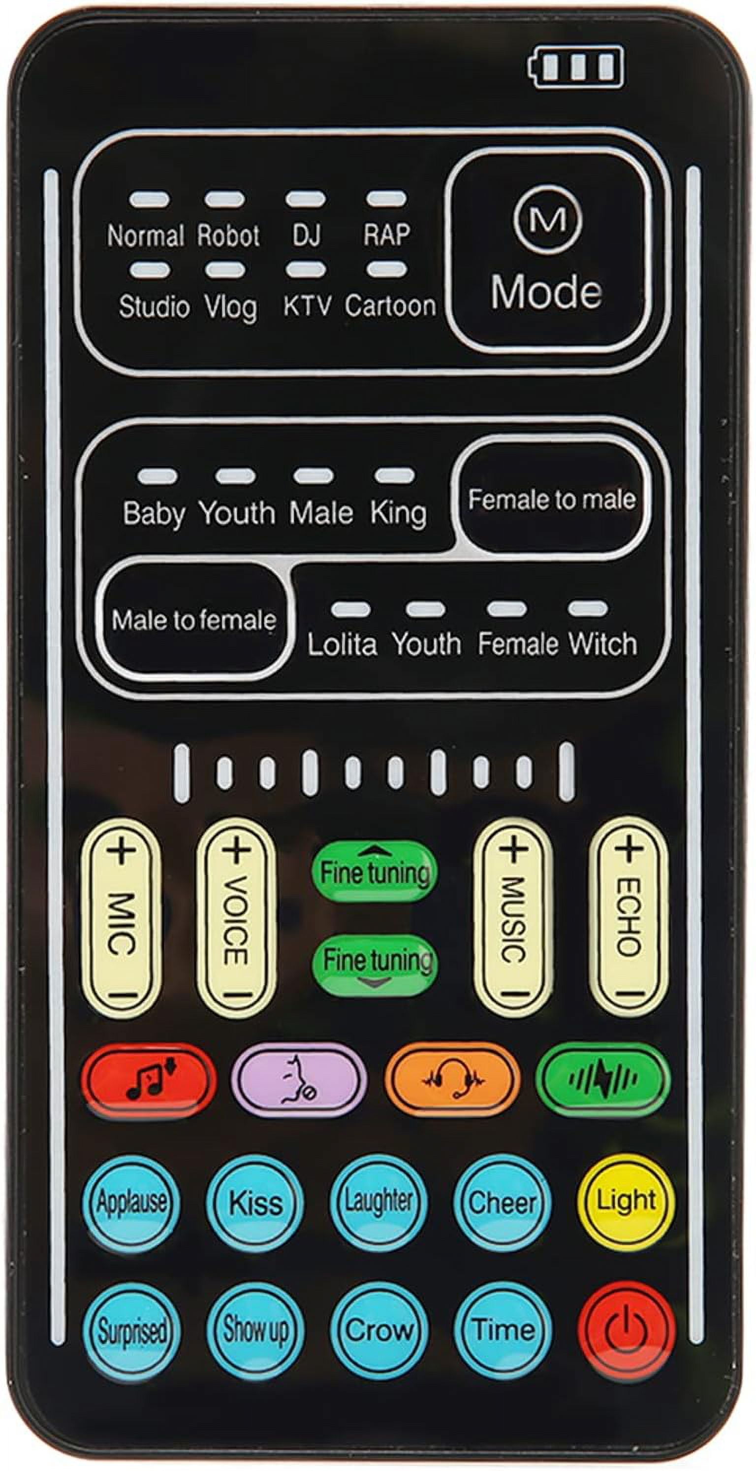 QAQ-Voice Changer Disguiser, Mini Gaming Live Sound Card, for PS4/PS5/Xbox One/Phone/Computer PC ...