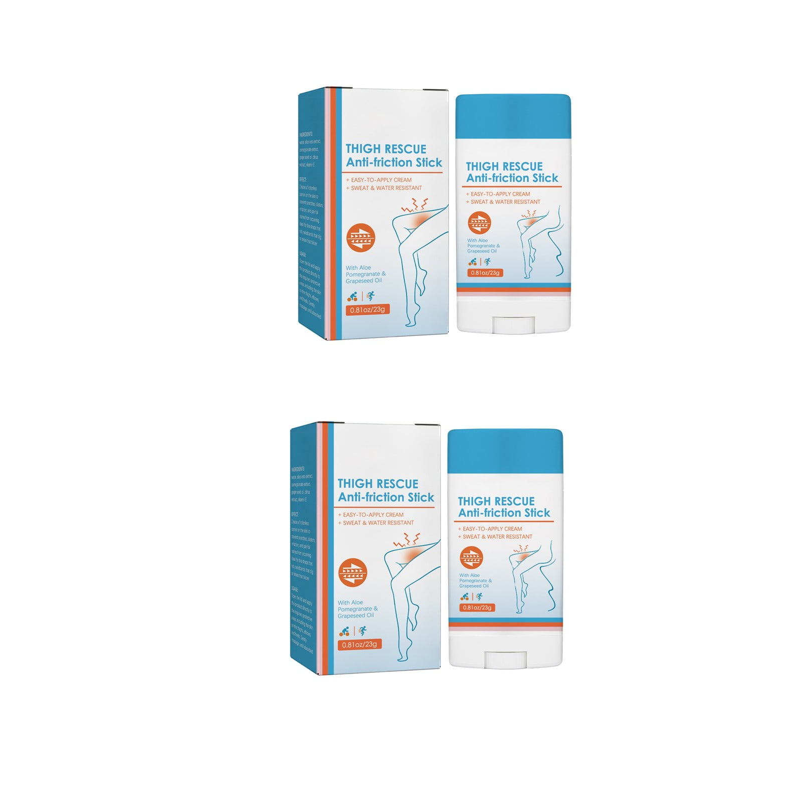 QAQYU Personal Skin Care Reduce Chafing Balm, Thigh Rescue Reduce ...