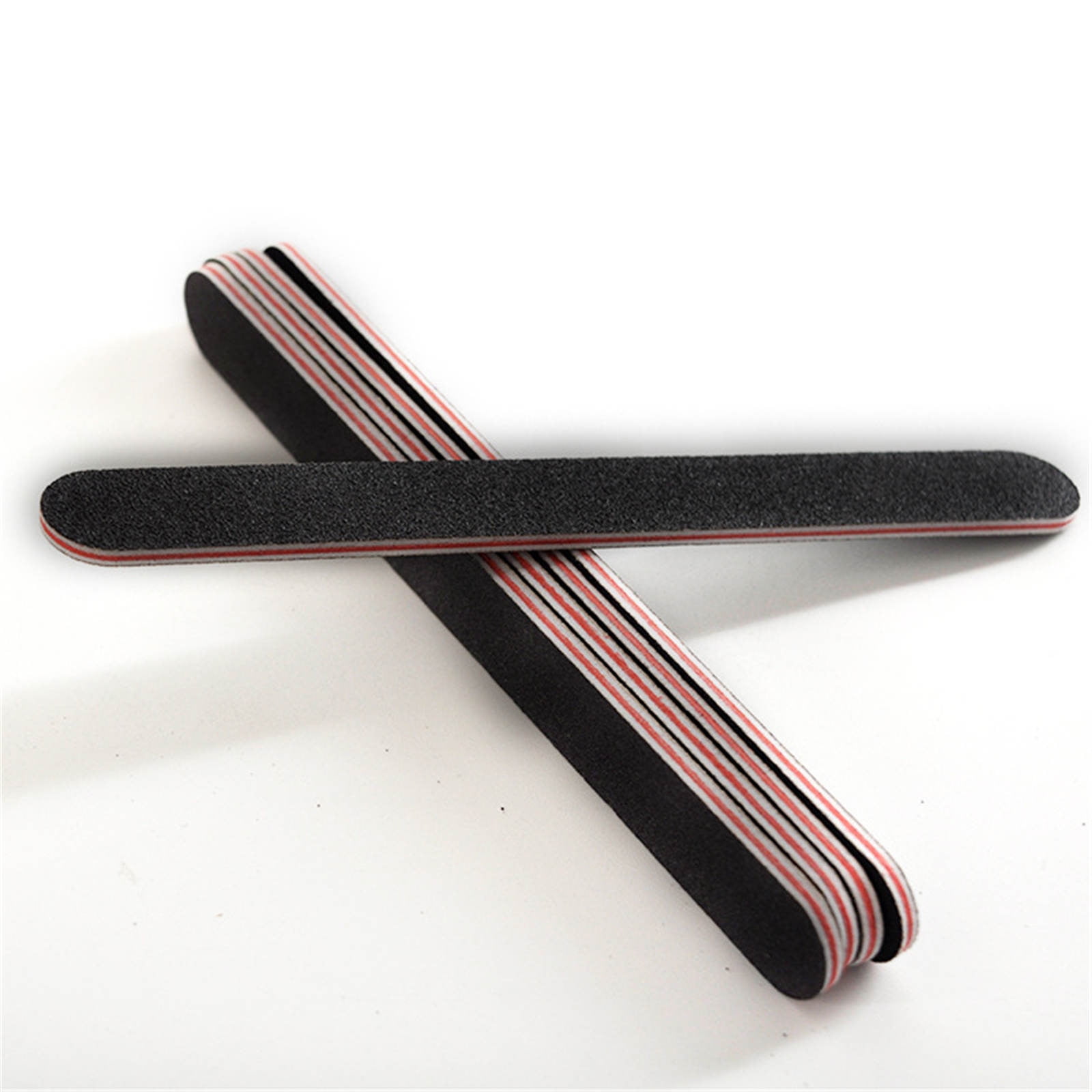 QAQYUProfessional Nail Files Black Washable Emery Boards Square End ...