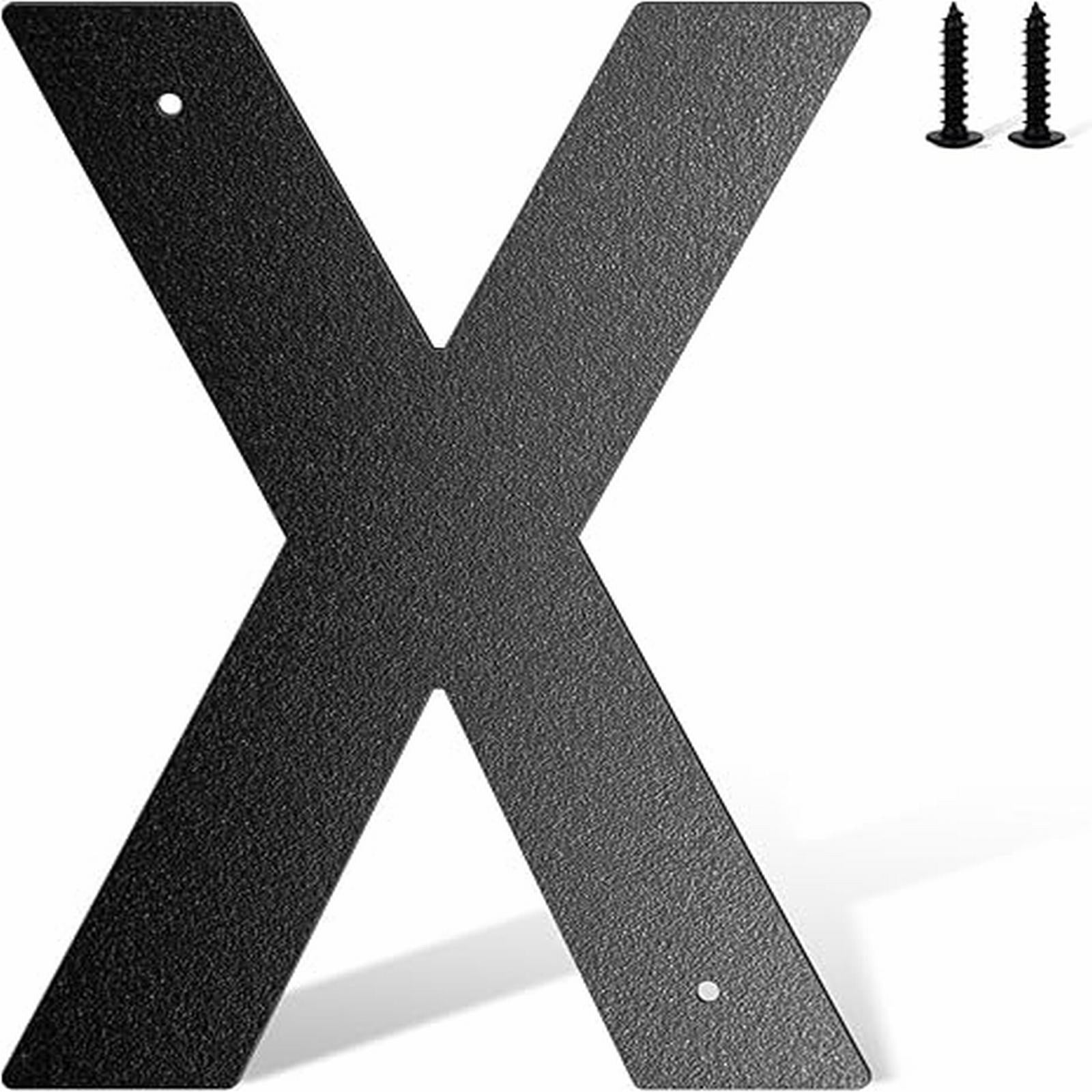QAQuu 6-Inch Black Modern Metal House Numbers and Letters – Durable and ...