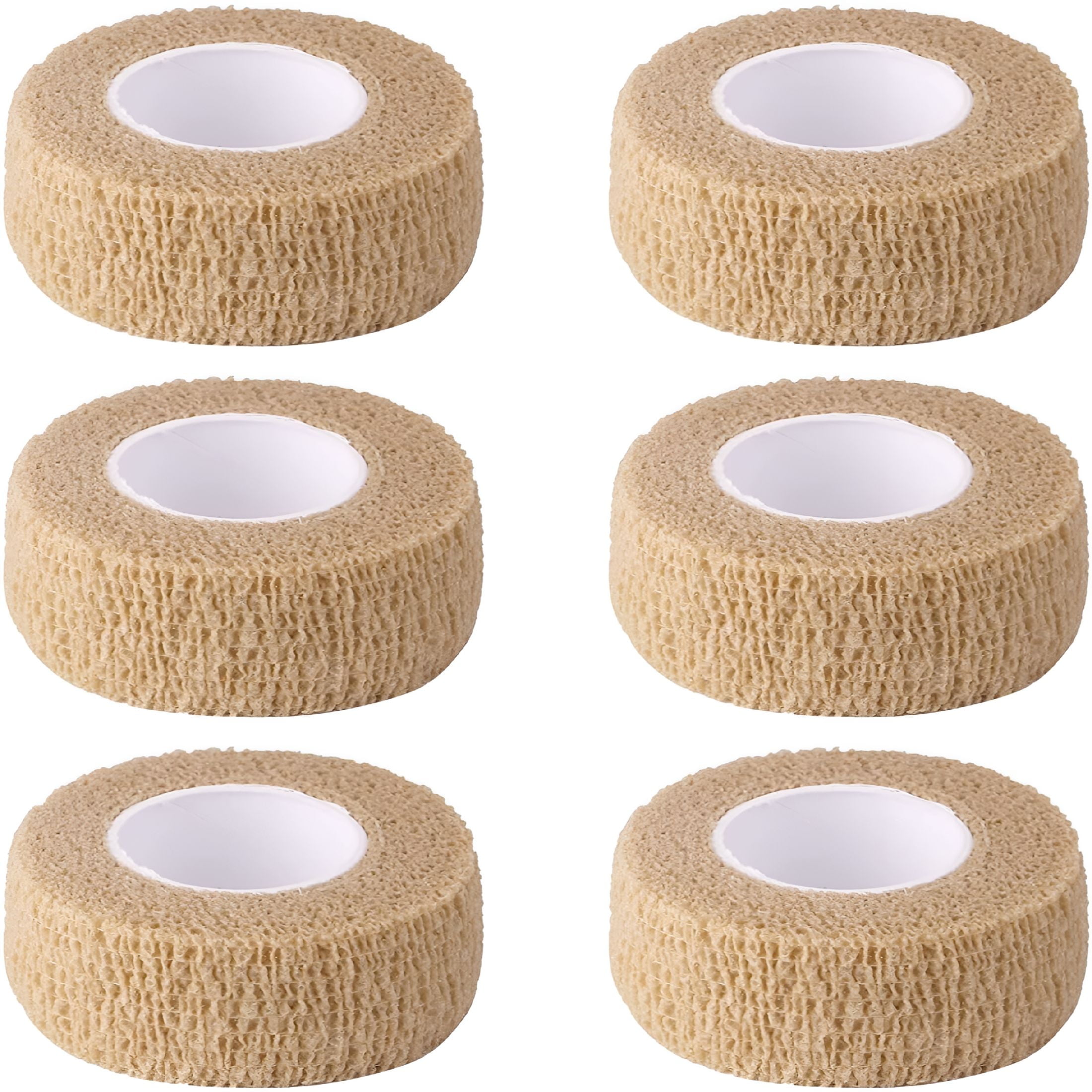 QARUN 1 Inch Wide Skin Colour Elastic Self-Adhesive Bandage Finger Tape ...