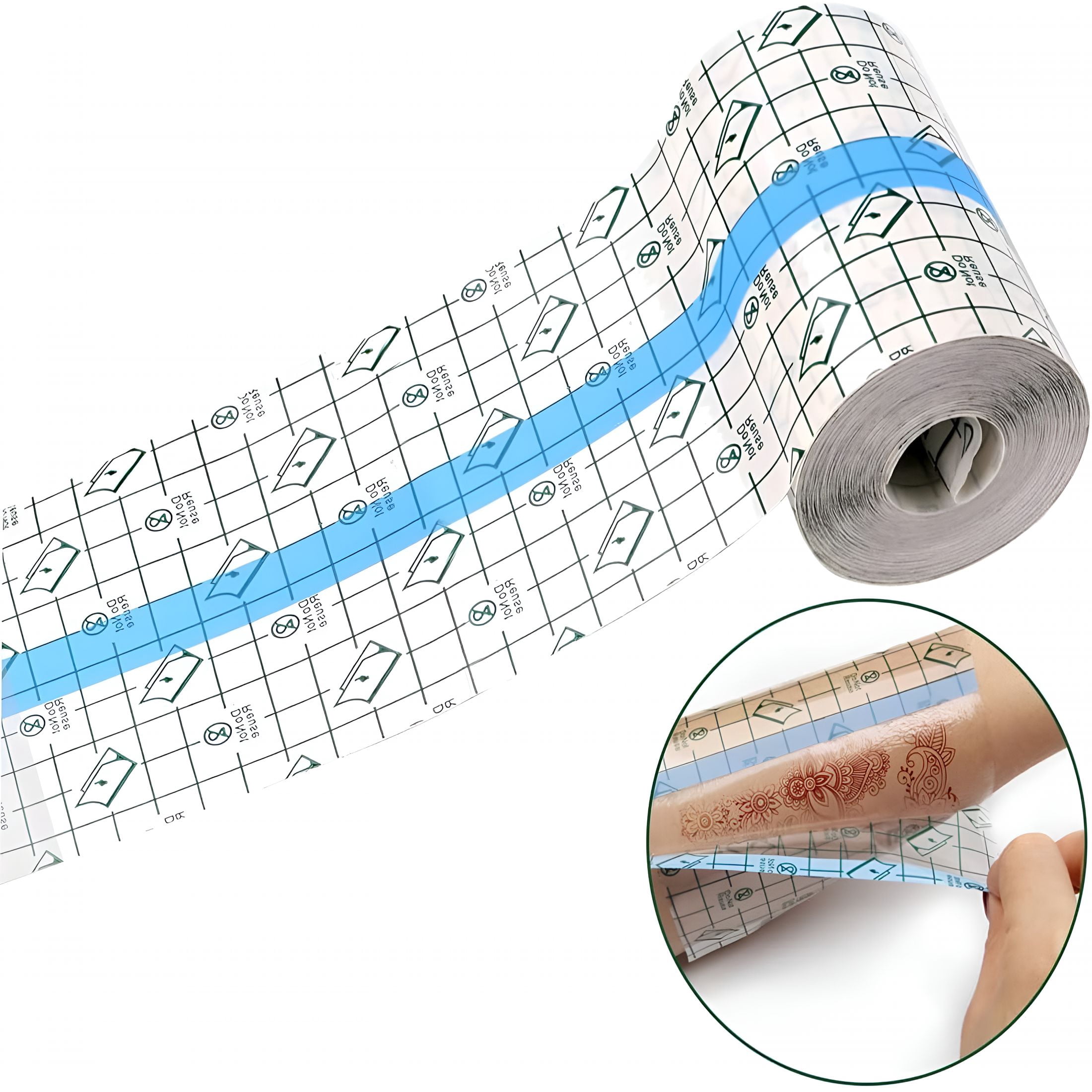 QARUN 1 Roll Tattoo Aftercare Waterproof Bandages,Waterproof ...