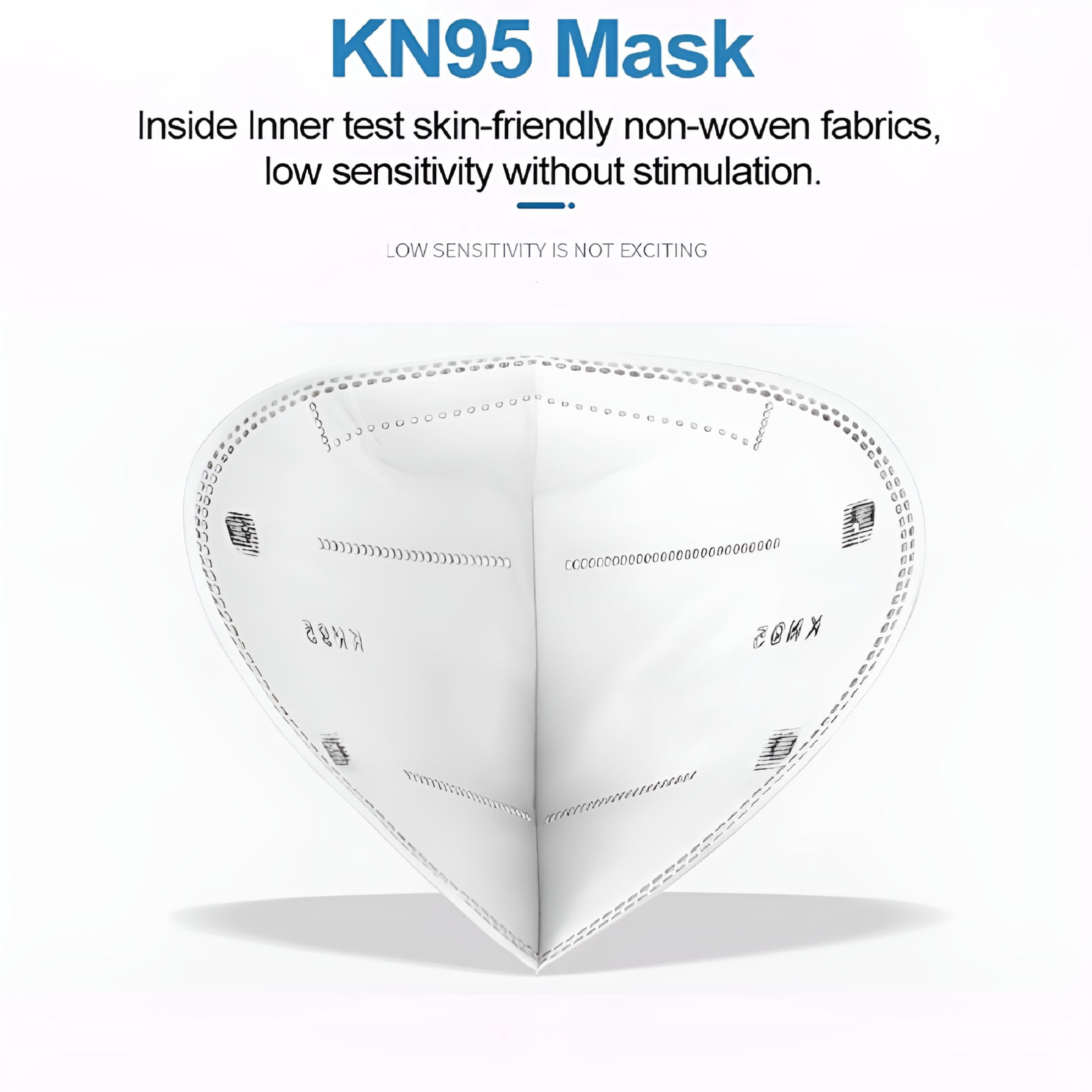 QARUN 10 pieces-color bag packaging/grey-adult style KN95 masks ...