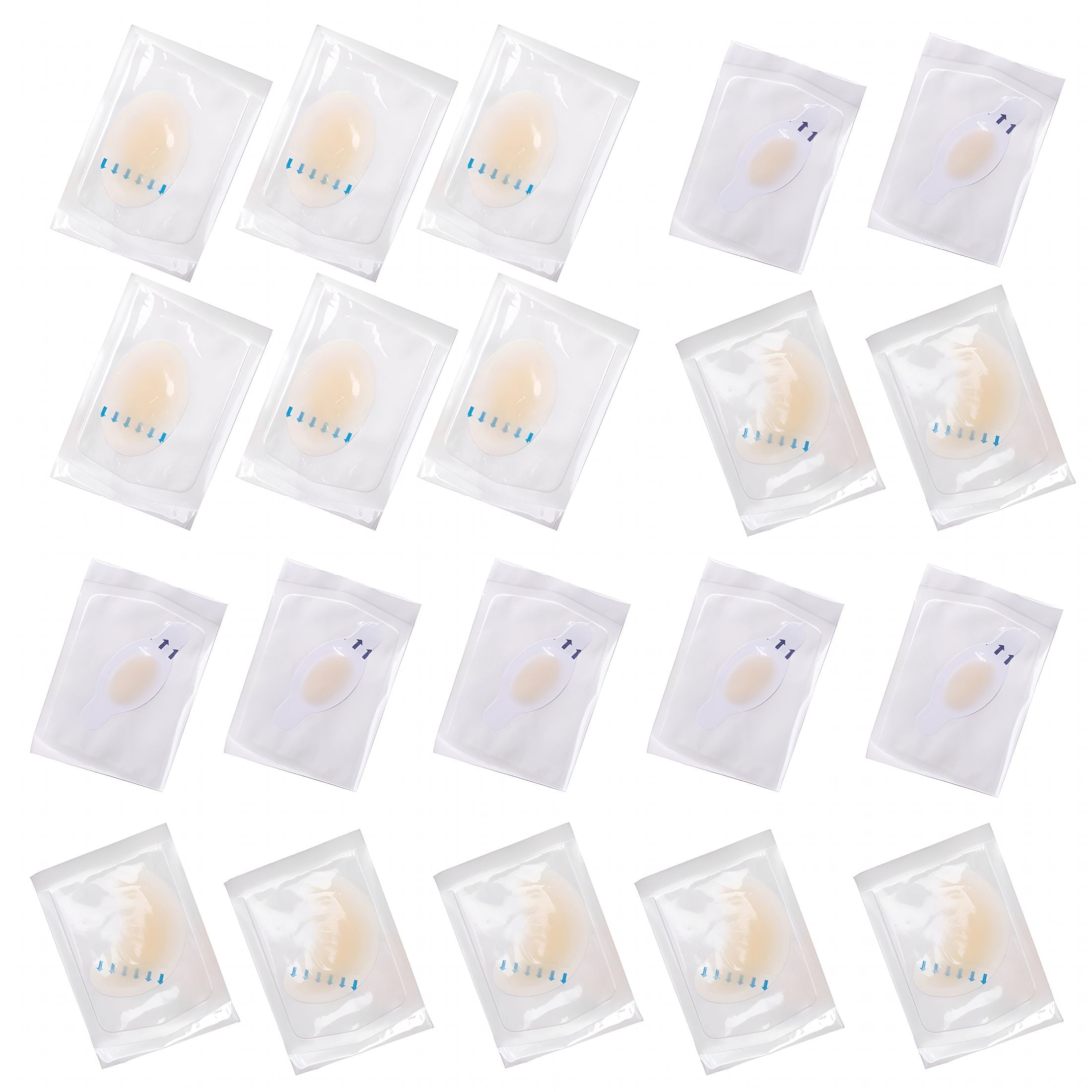 QARUN 20-Piece Invisible Blister Plasters – Hydrocolloid Gel Bandages ...