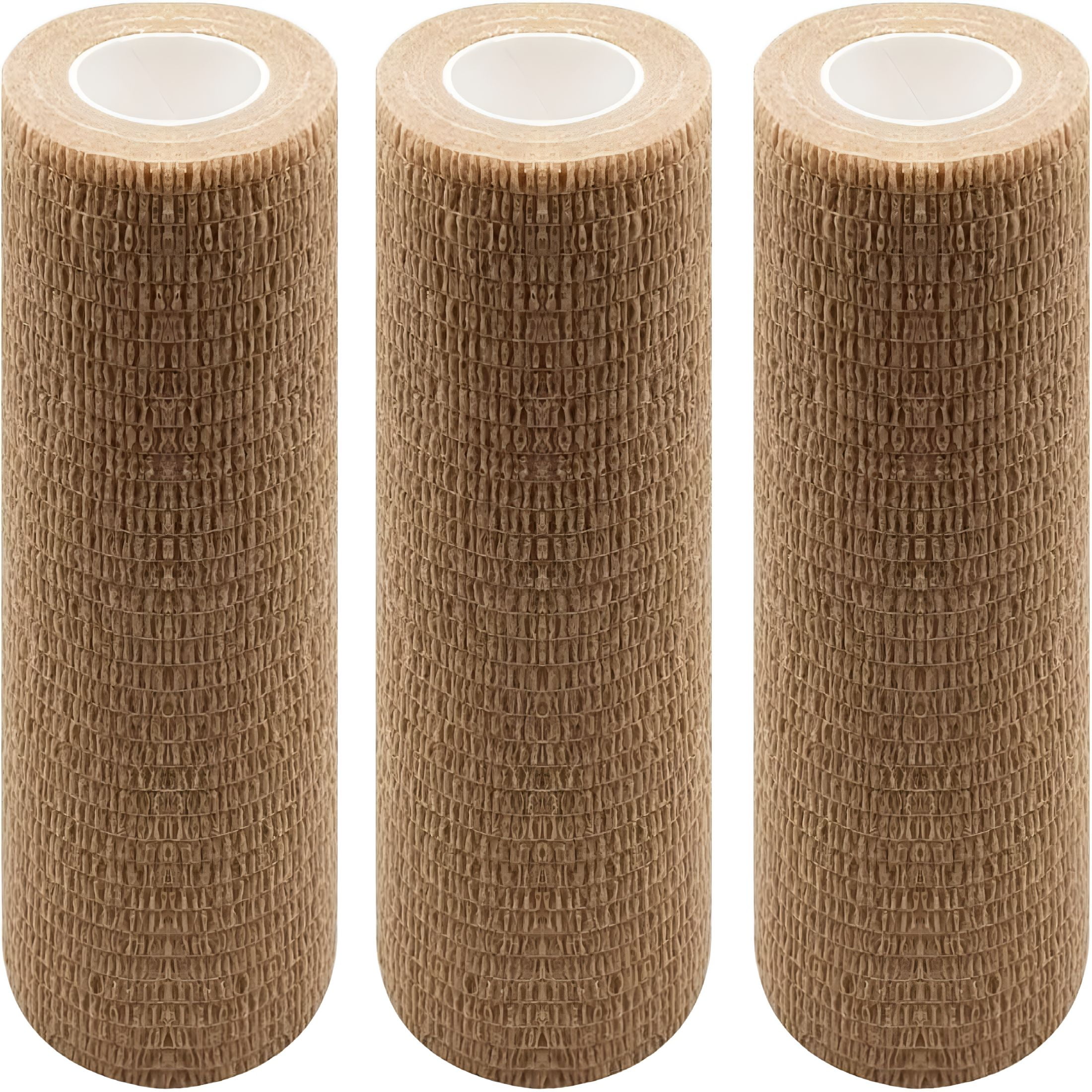 QARUN 3 Rolls Self Adhesive Bandage Wrap 4 Inch Self Adherent Wrap Self ...