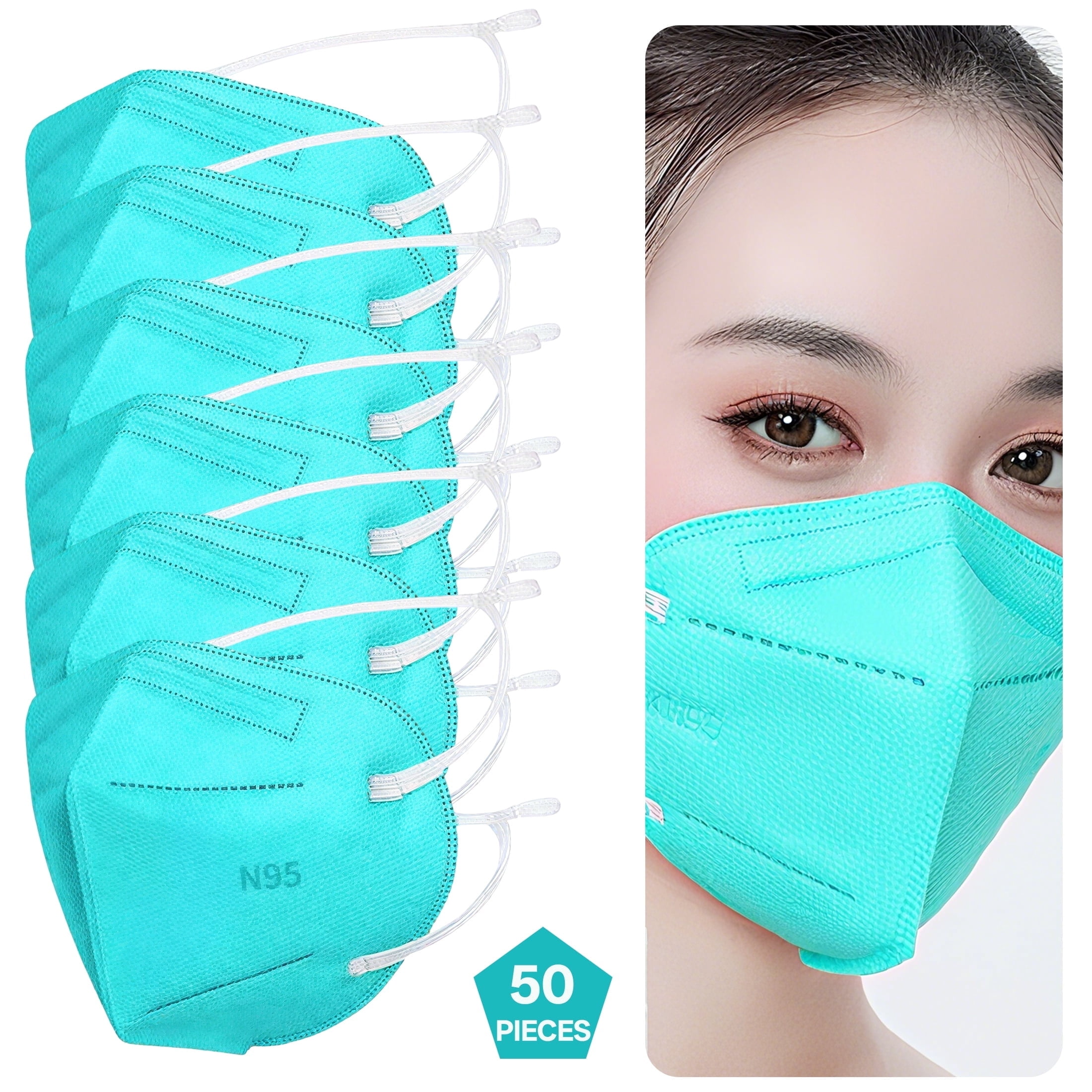 QARUN 50Pcs Kn95 Masks for Adults,Breathable and Comfortable Kn95 Masks ...