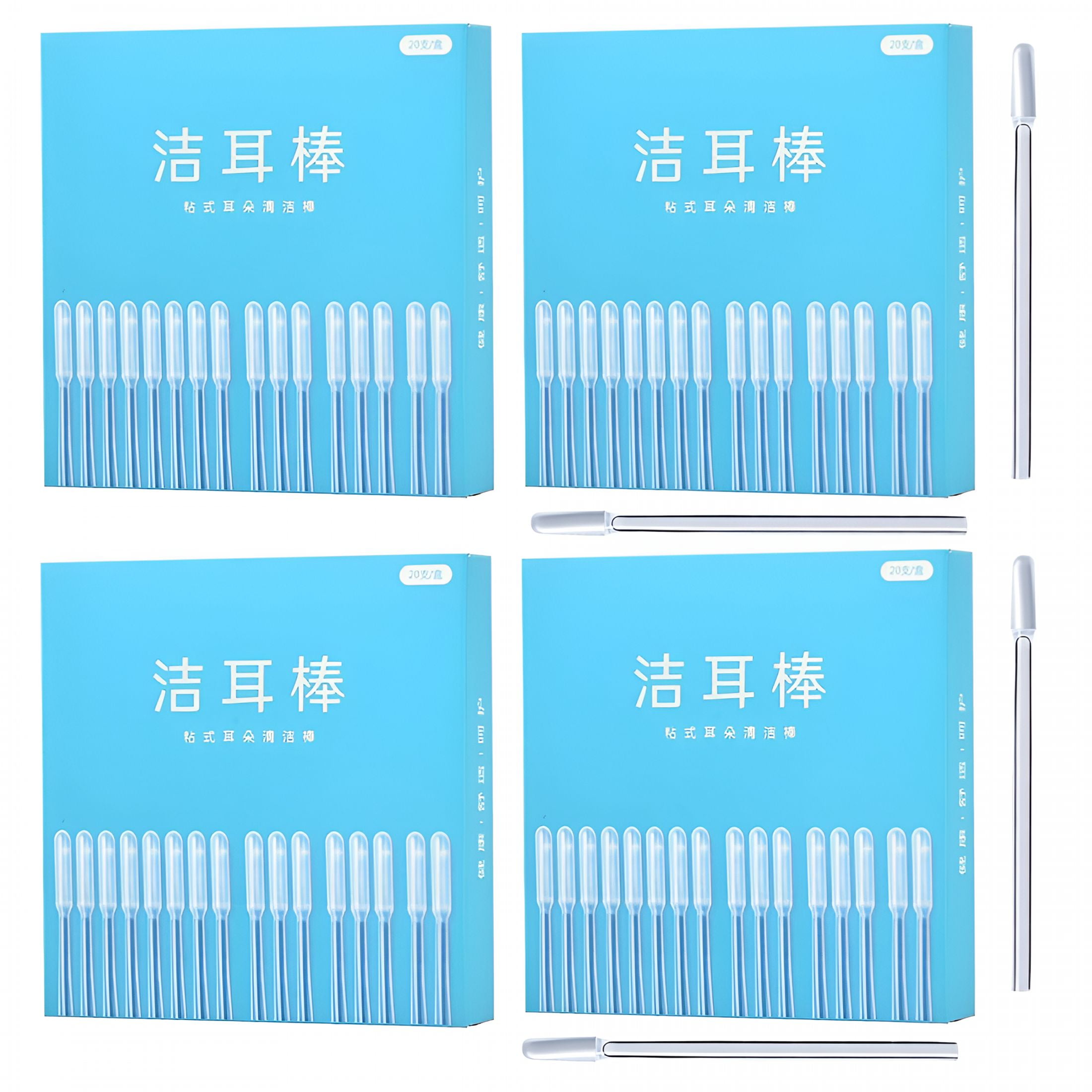 QARUN Dog Ear Cleaning Swabs Adhesive Sticks for Puppy Earwax Fast ...