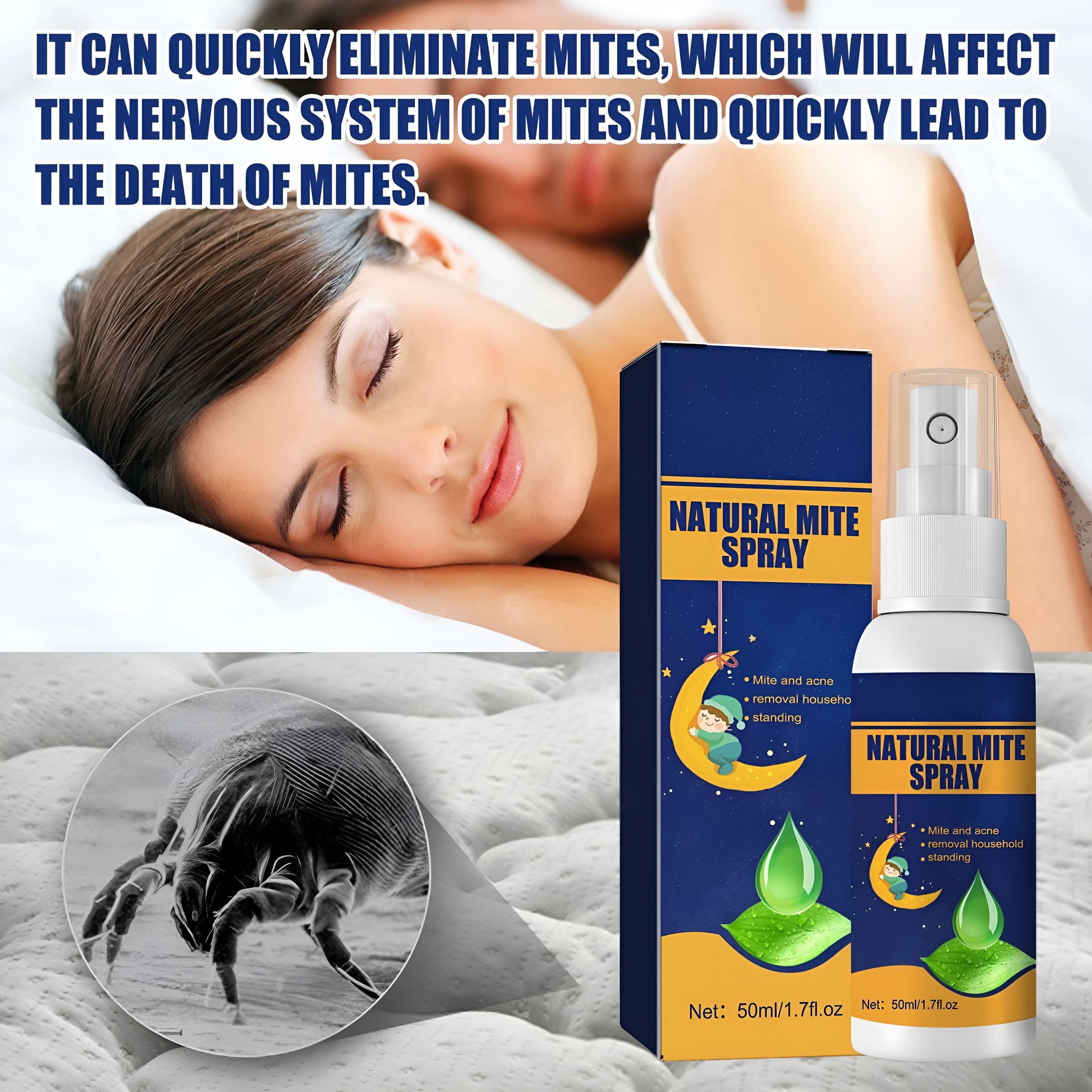 QARUN Dust Mite Spray - Kills Dust Mites, Carpet Mites, Rodent Mites ...