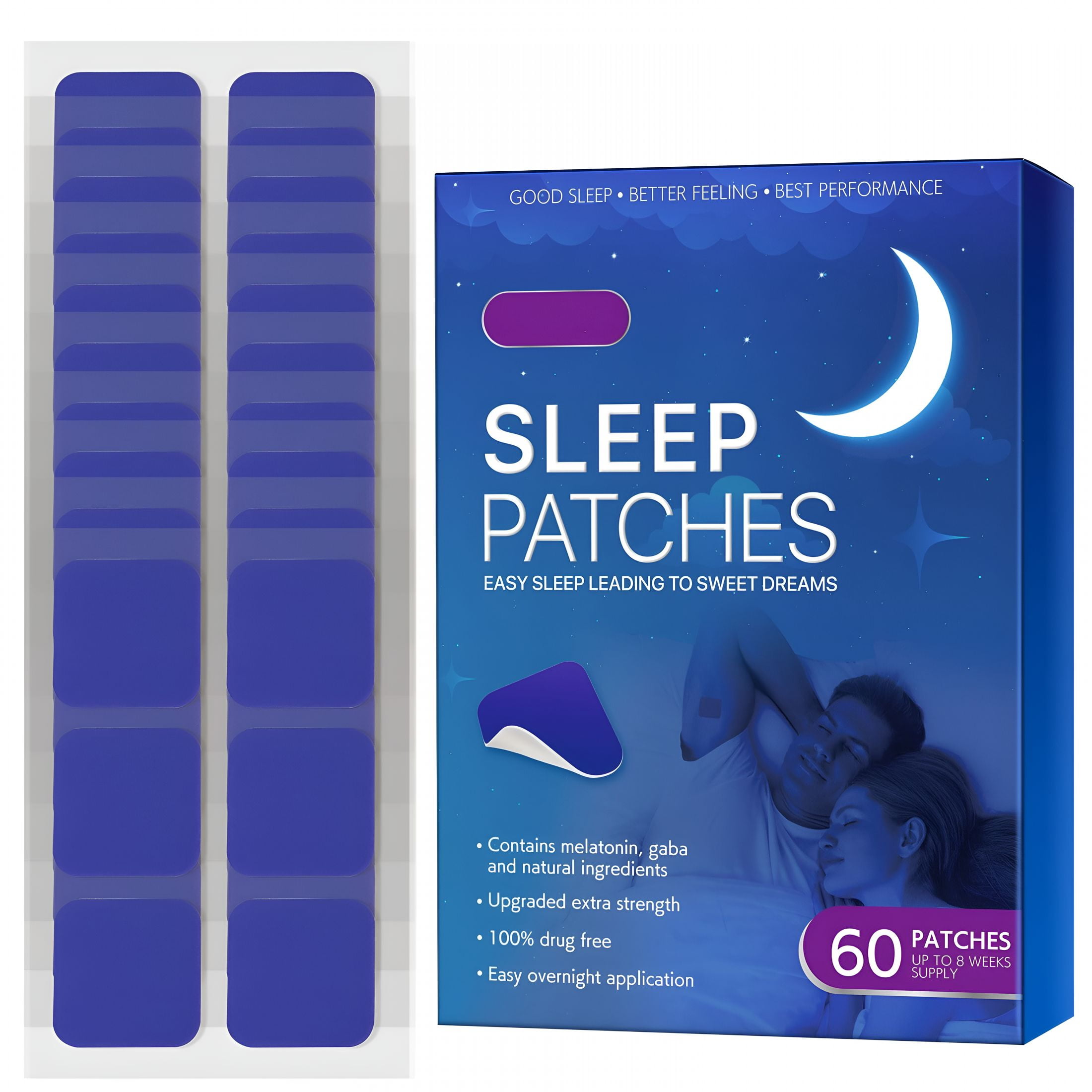 QARUN Sleep Patches,60 Pack Upgraded Deep Sleep Patches for Adults,All ...