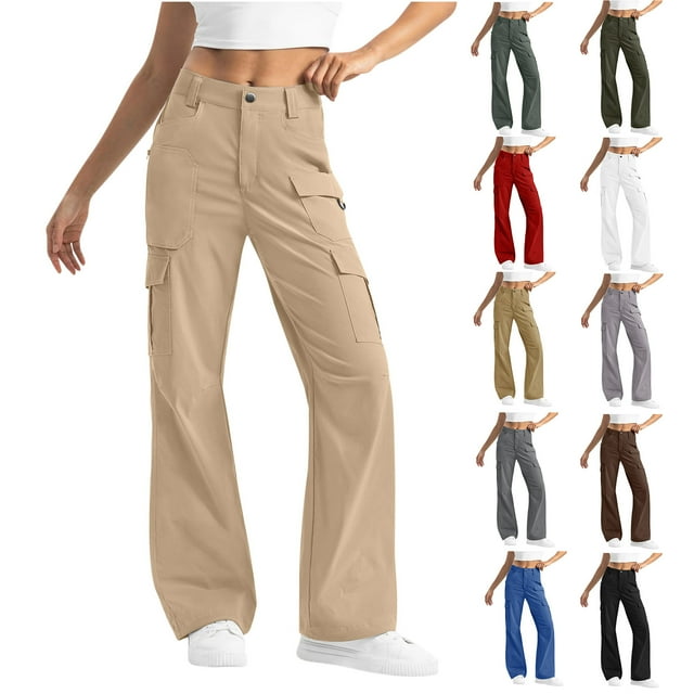 Qatainlav Daily Sales Clearance Hiking Pants For Women Loose Fit Casual