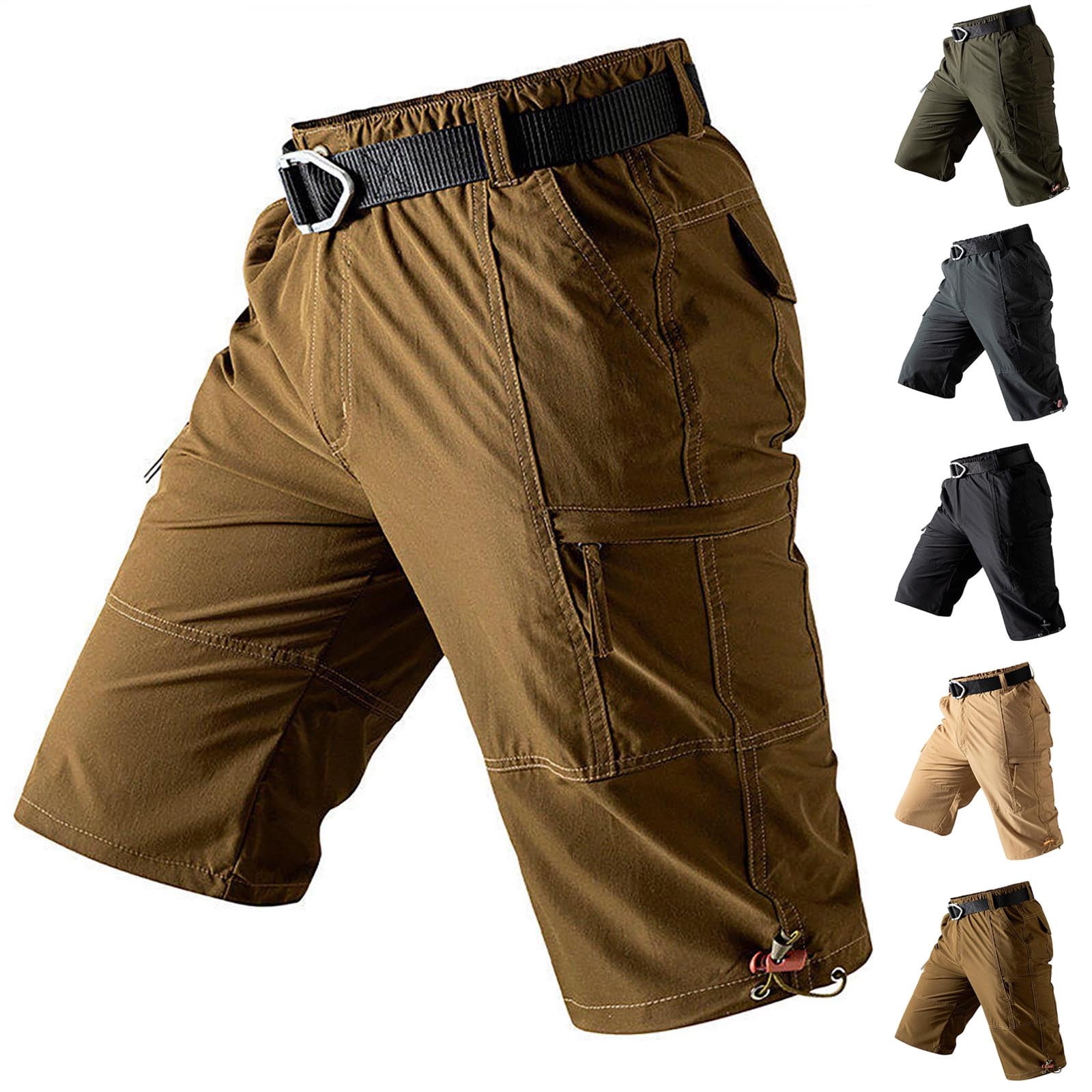 QATAINLAV Cargo Shorts for Men Outdoor Resistant Hiking Work Shorts ...