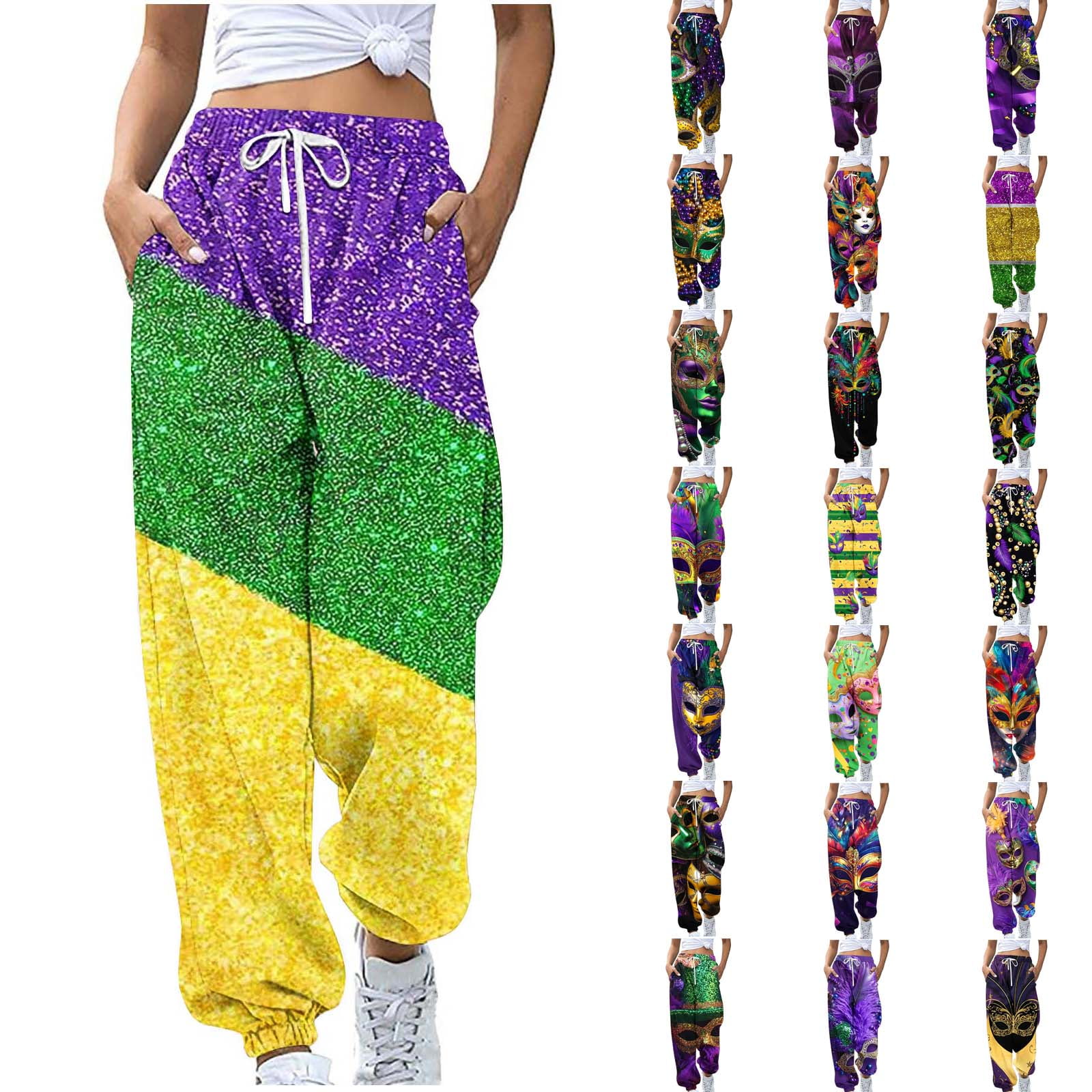 QATAINLAV Cinch Bottom Sweatpants for Women with Pockets 2025 Mardi ...