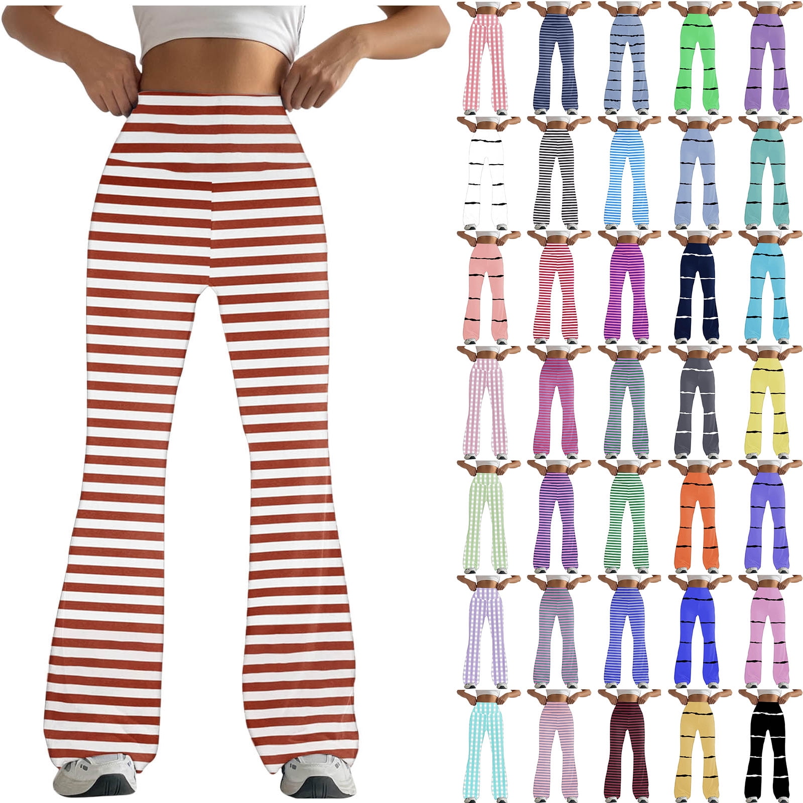 QATAINLAV Flare Leggings for Women High Waisted Workout Yoga Pants ...