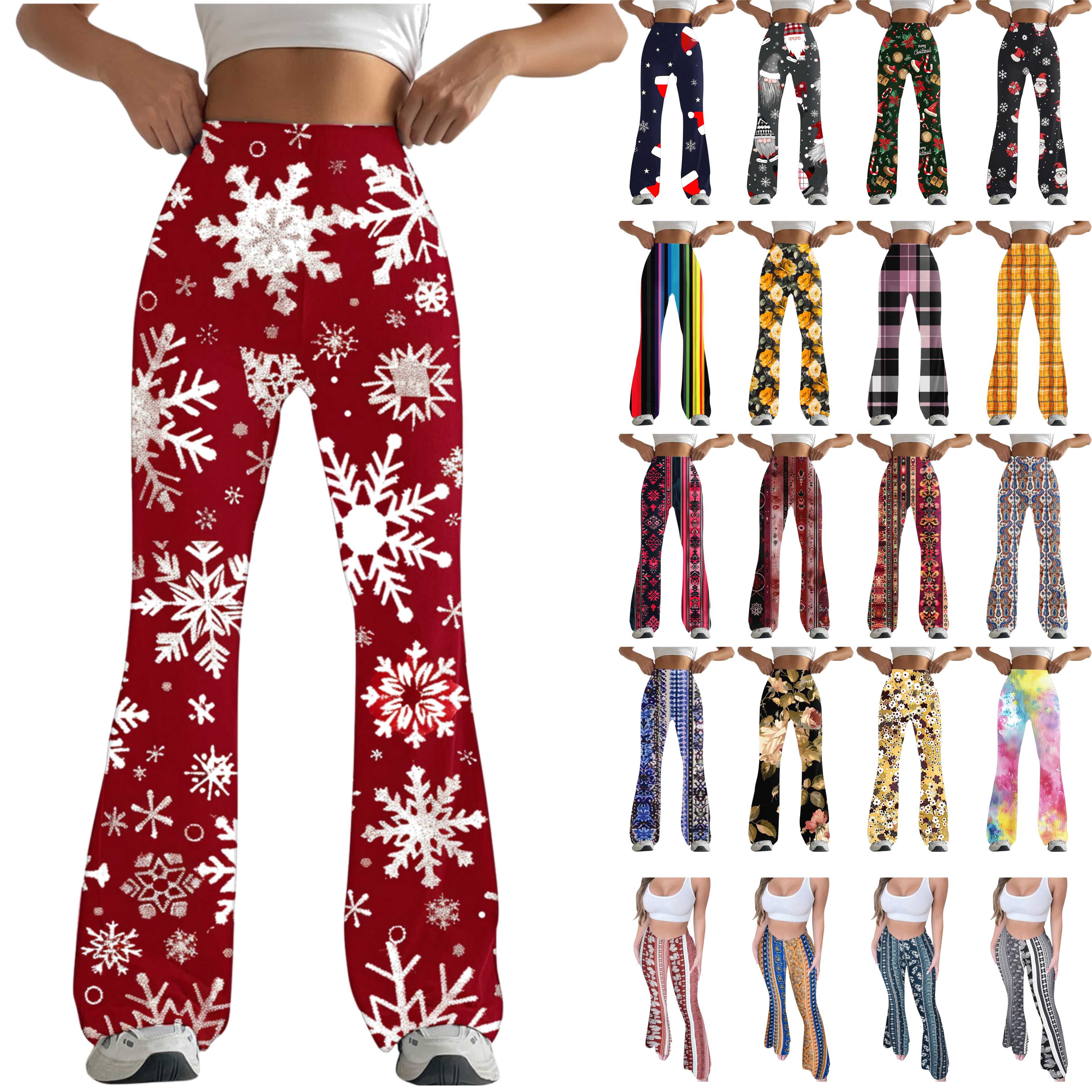 QATAINLAV Flash Sales Leggings for Women Vintage Floral Printed Tummy ...