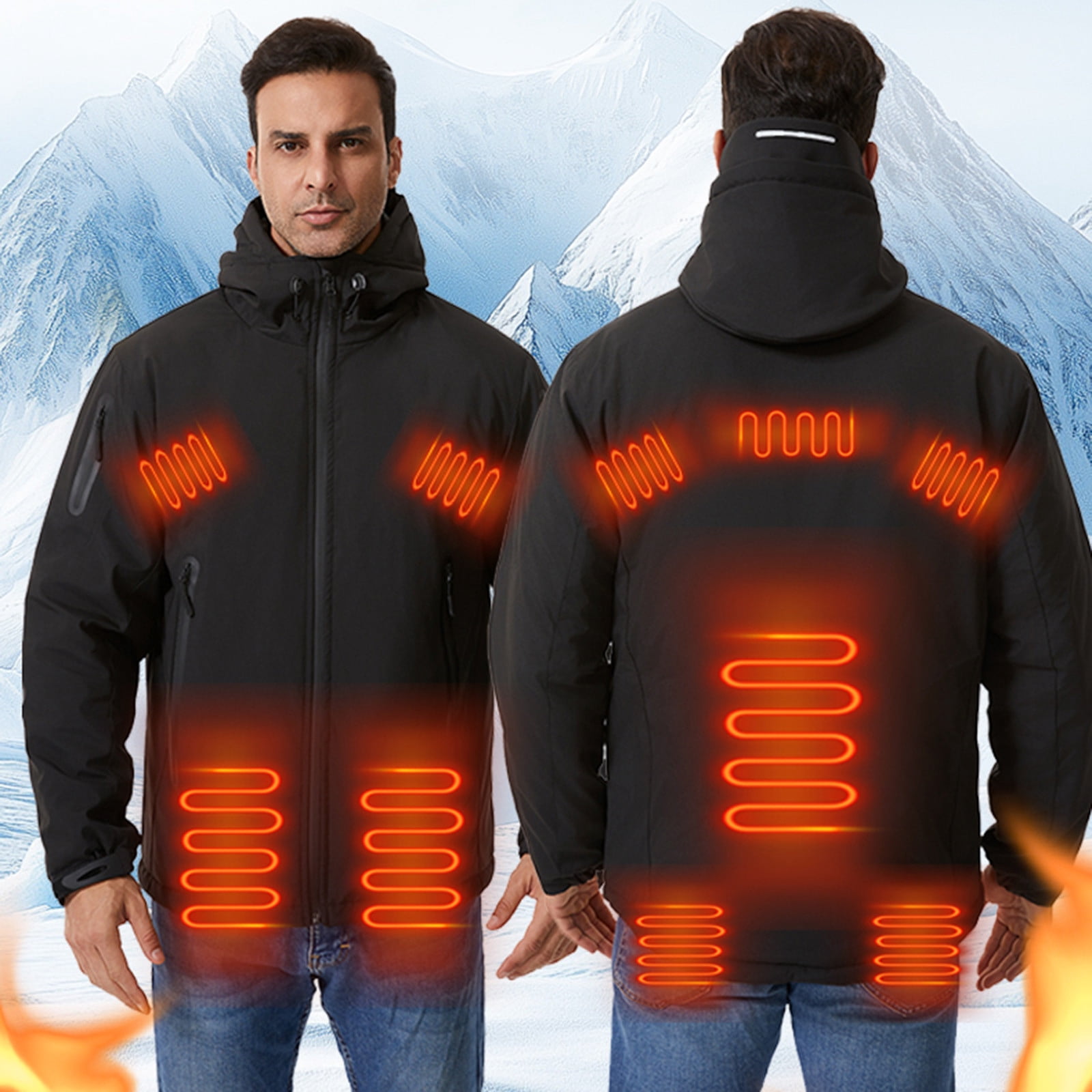 QATAINLAV Heated Jacket for Men and Women Washable Lightweight Zip ...