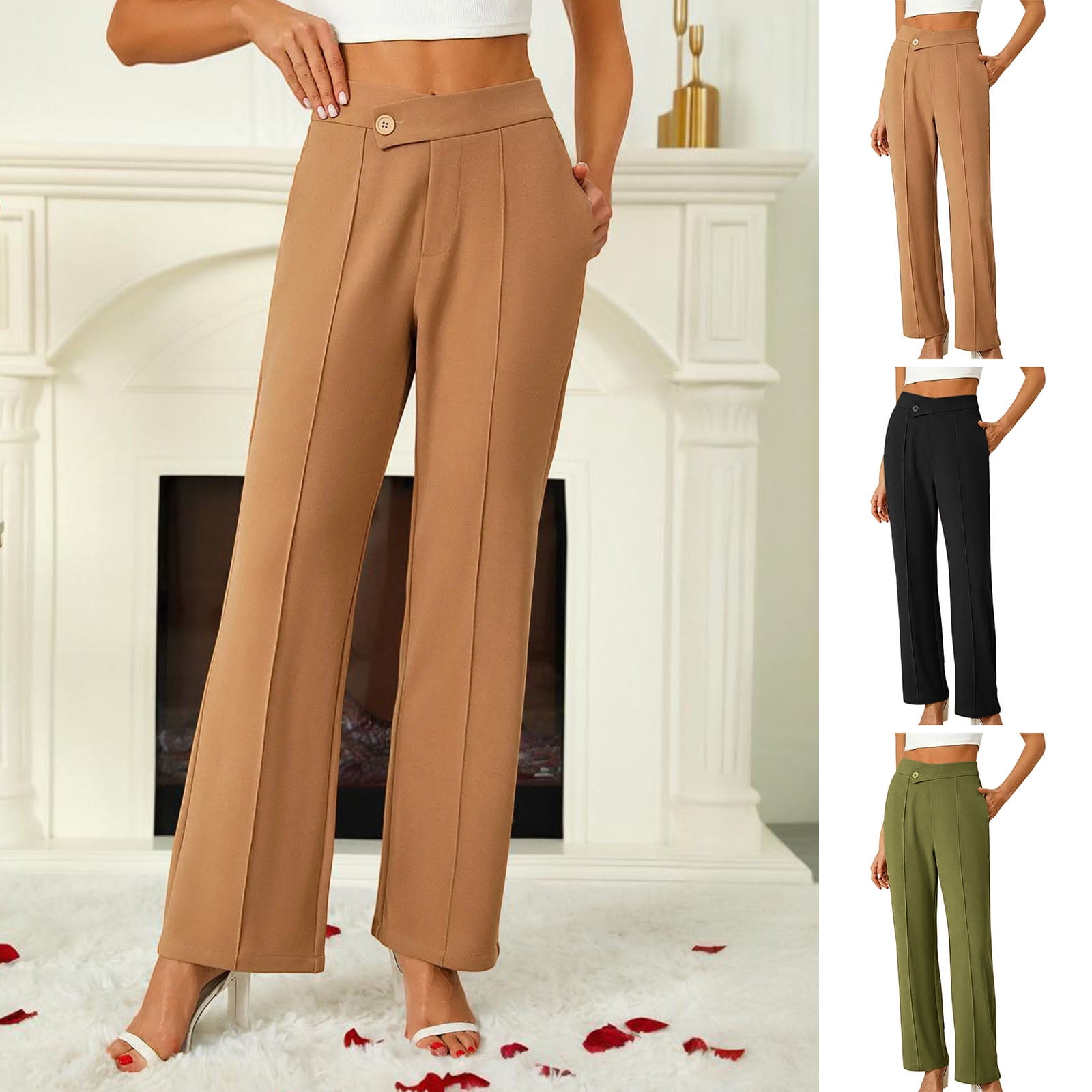 QATAINLAV High Waisted Work Pants for Women Business Casual Outfits ...
