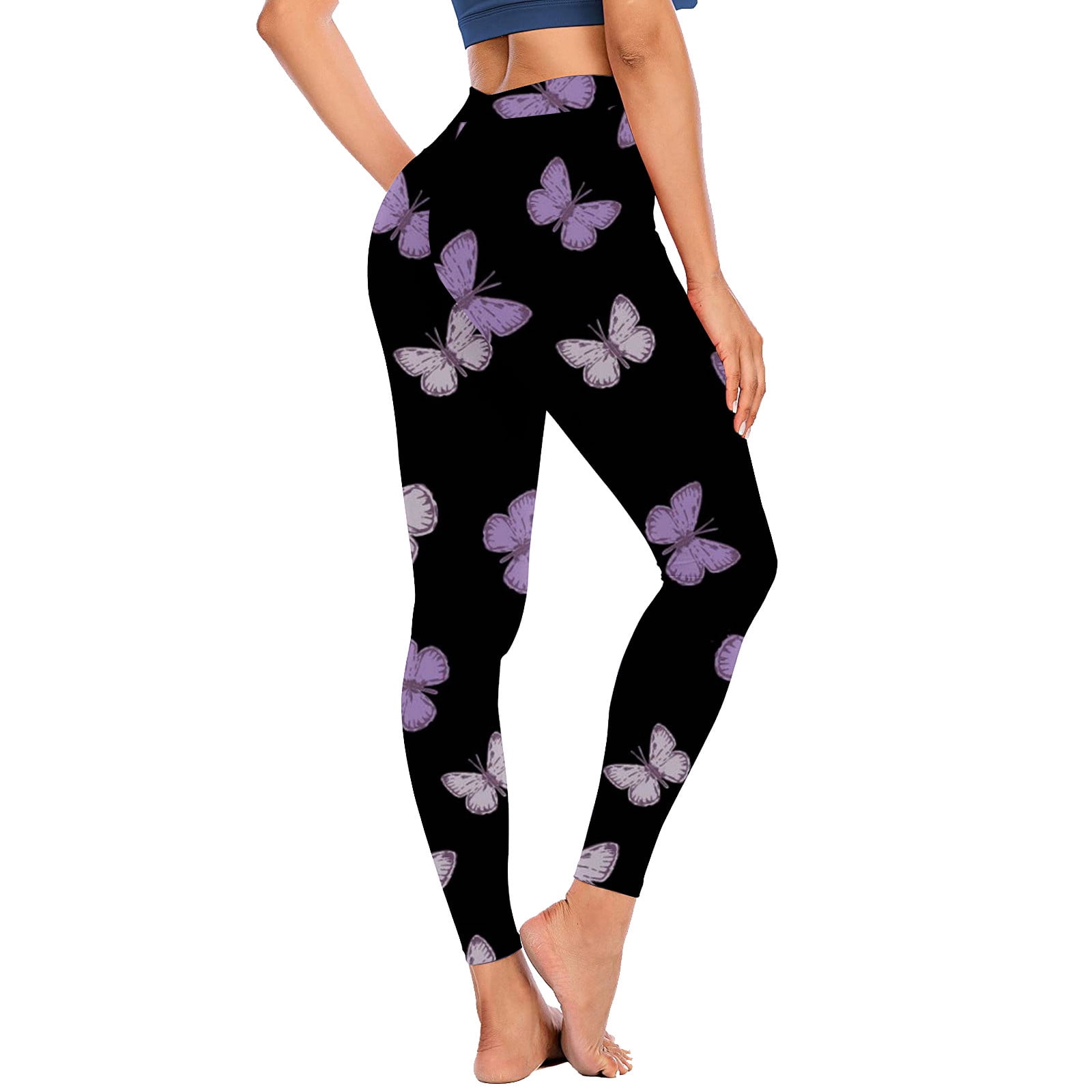 QATAINLAV Leggings for Women, Tummy Control Workout Yoga Pants Trendy ...