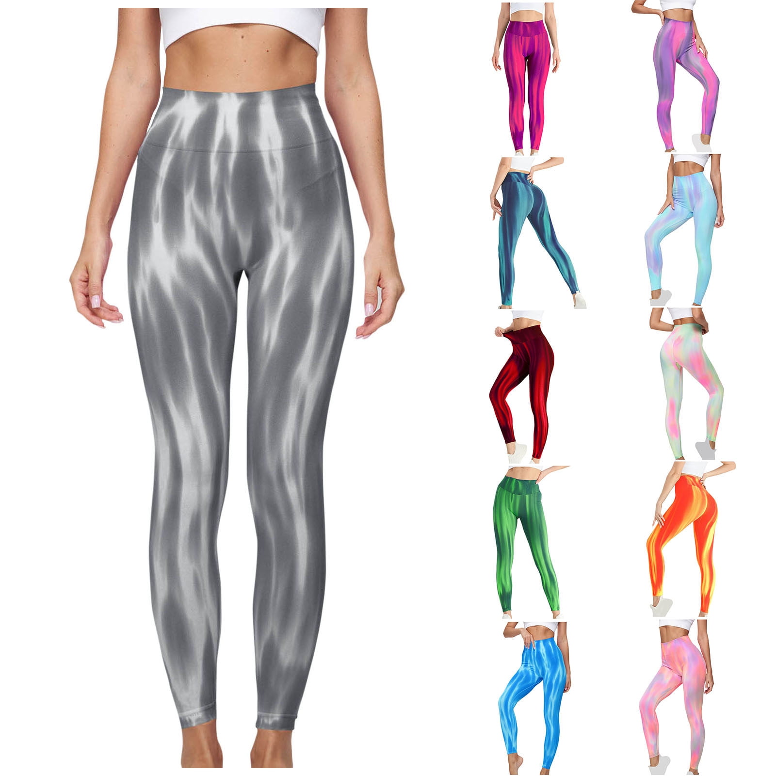 QATAINLAV Lightning Sale Women's Yoga Pants Seamless Hight Waist Butt Lifting Tummy Control ...