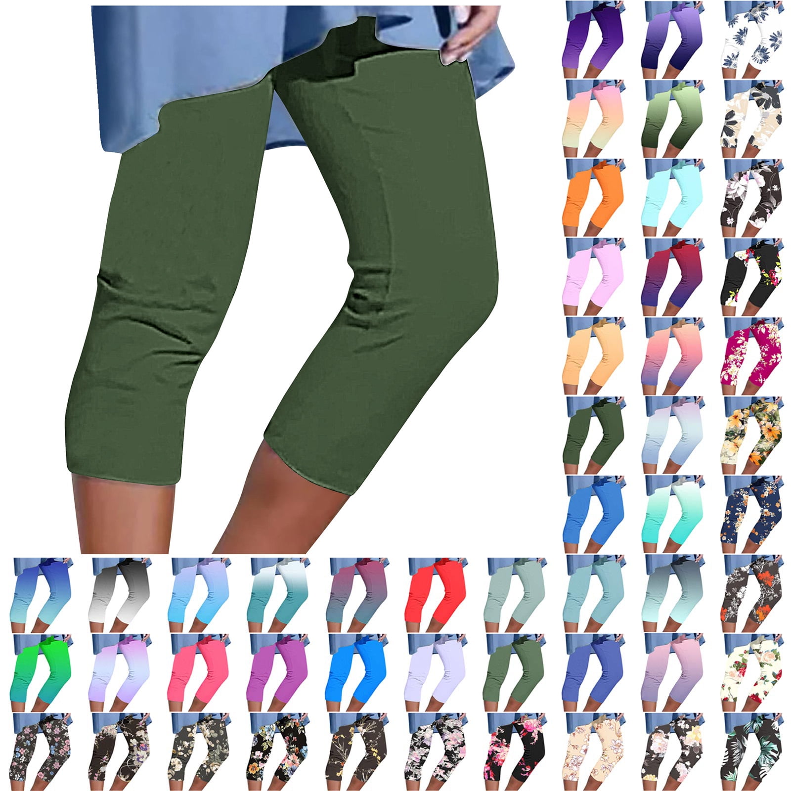 Qatainlav Maternity Leggings For Women Plus Size Summer High Waisted