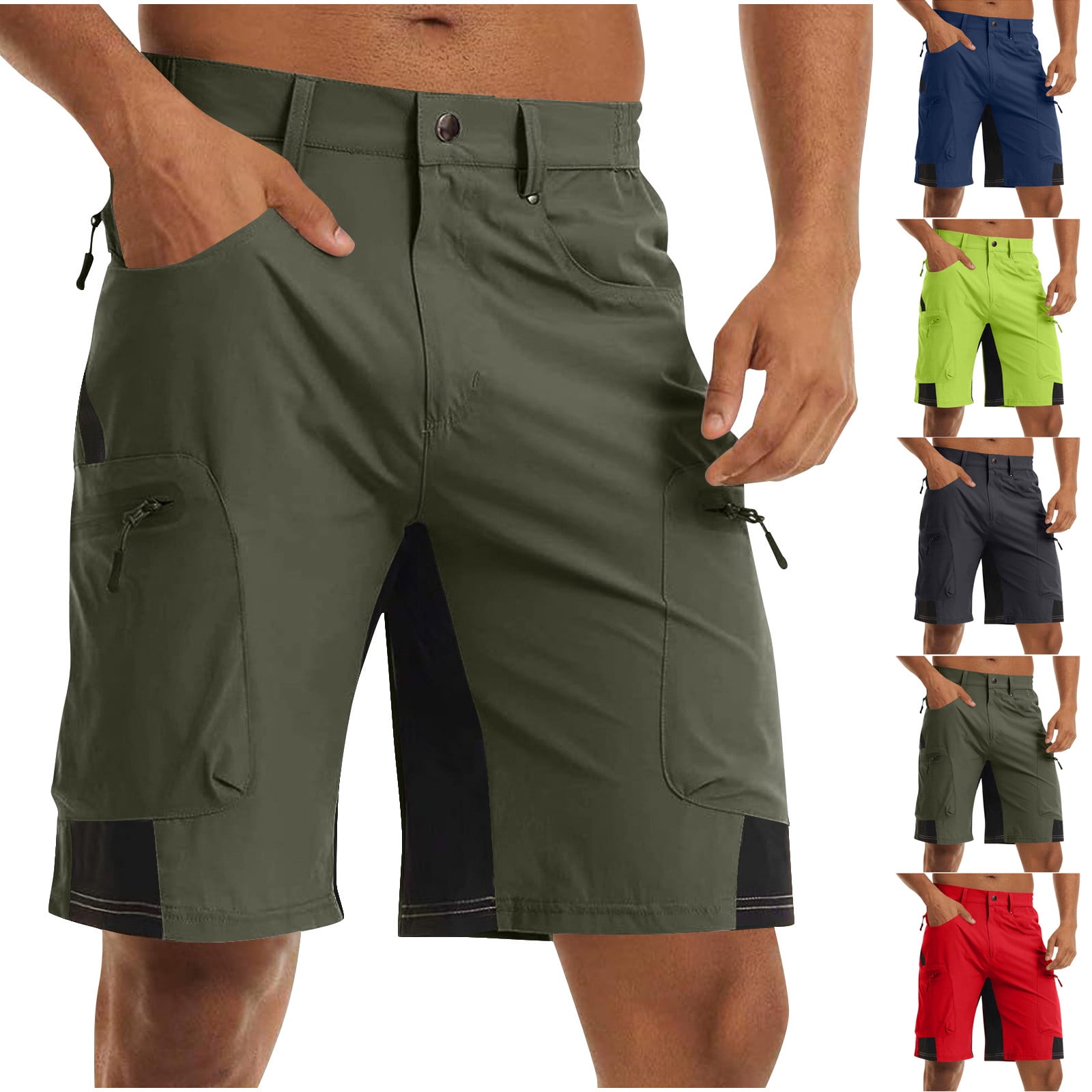 QATAINLAV Men's Hiking Cargo Shorts Summer Outdoor Quick Dry ...
