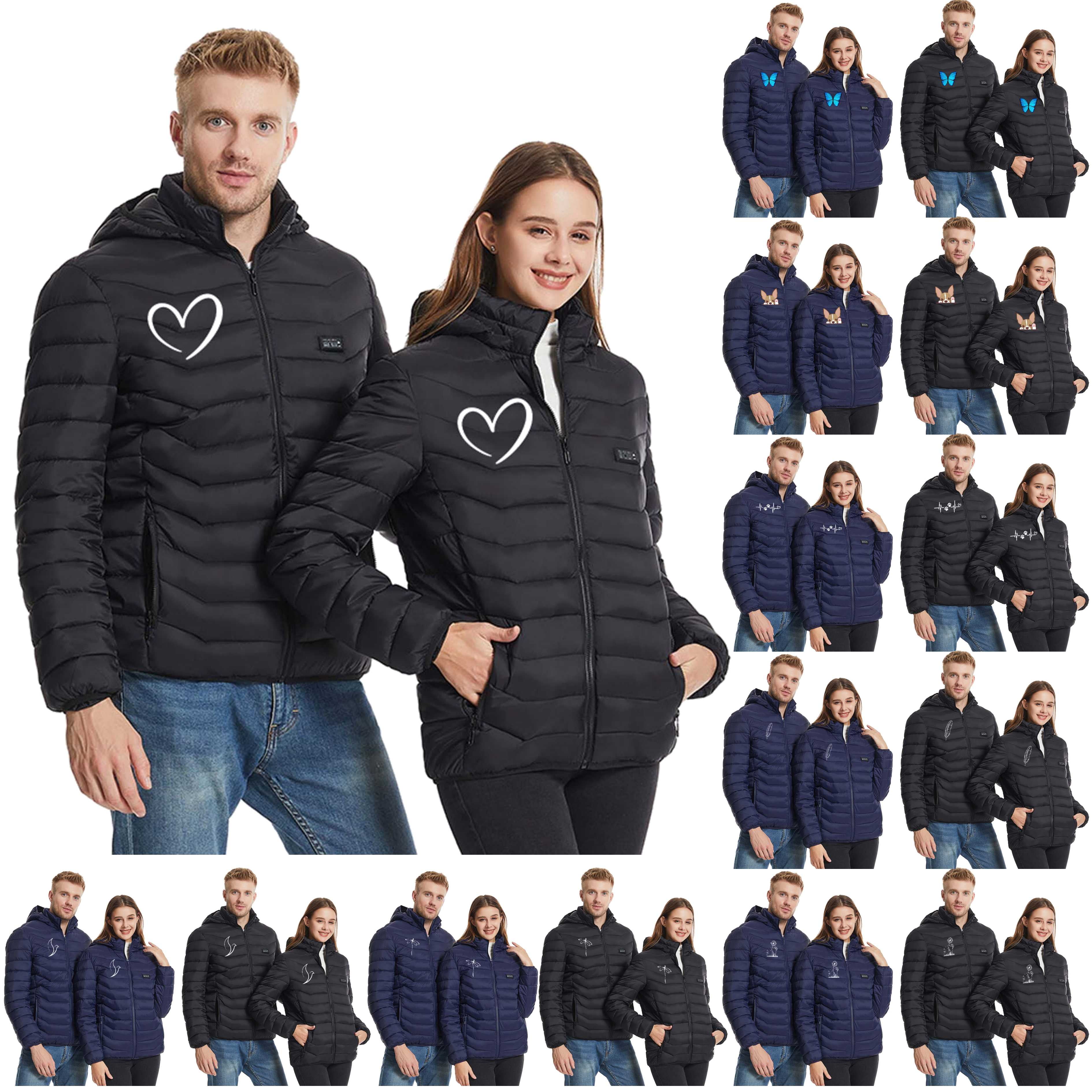 QATAINLAV Unisex Plus Size Heated Jacket with 21 Heating Zones, Fashion ...