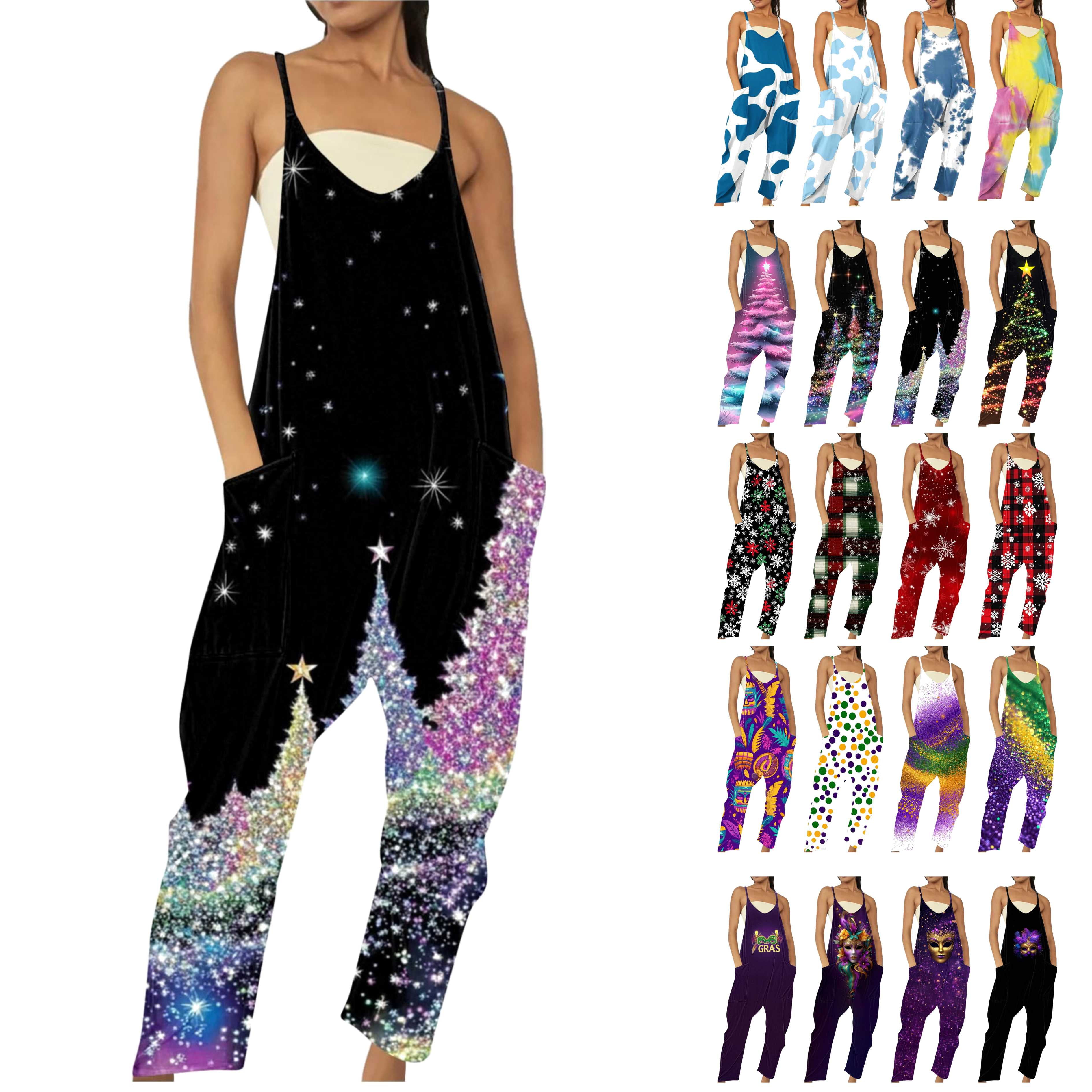 QATAINLAV Women's Casual Baggy Jumpsuit with Pockets 2025 Fashion ...