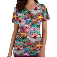 Just Love Women's Scrub Tops Nursing Scrubs 6815W-10301-XL (Scribble ...
