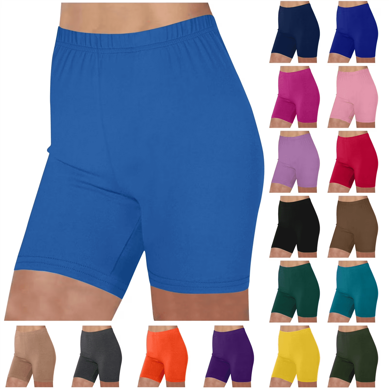 QATAINLAV Yoga Shorts for Women High Waisted Soft Tummy Control Biker ...
