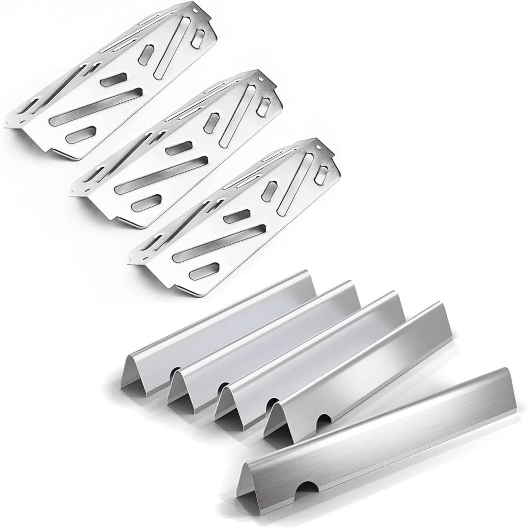 QATZ 17.1" Flavorizer Bars and Heat Deflector for Weber Genesis II 300 ...