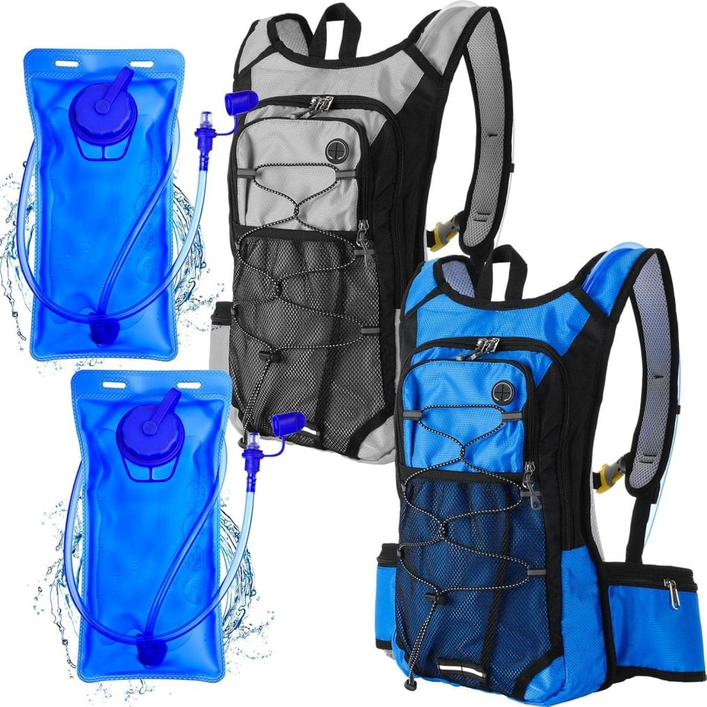 QATZ 2 Pieces Insulated Hydration Backpack Water Backpack Hiking ...