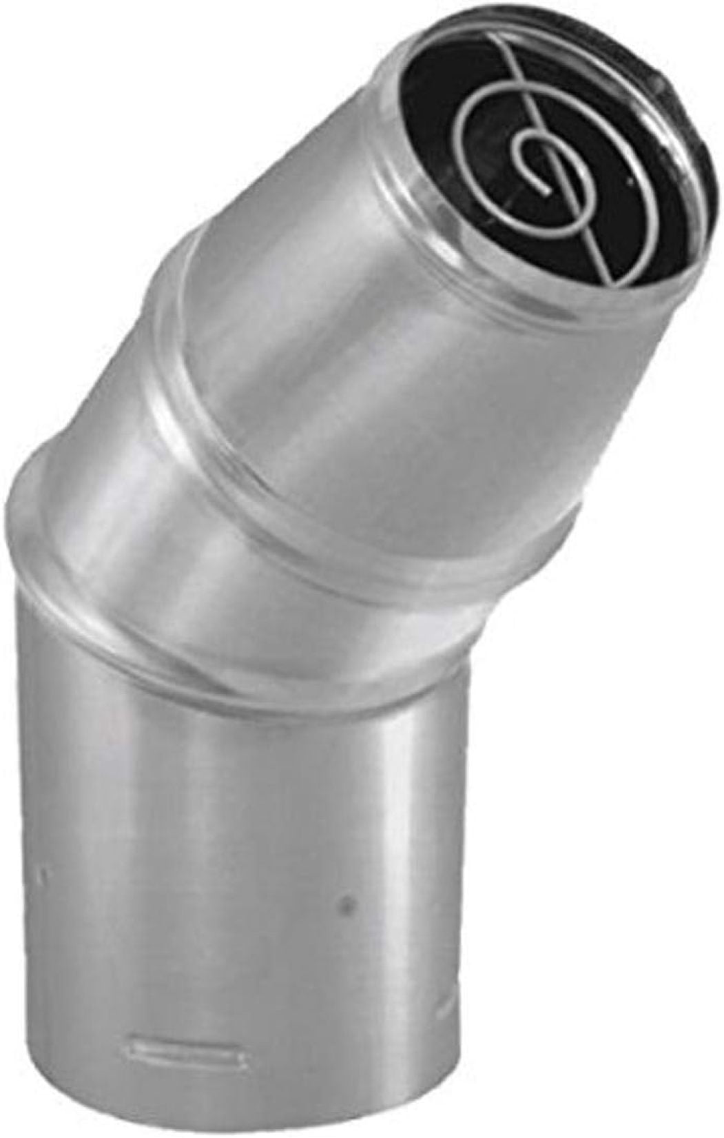 QATZ 3PVP-HC2 PelletVent Pro Horizontal Cap w/Tapered end, Stainless ...