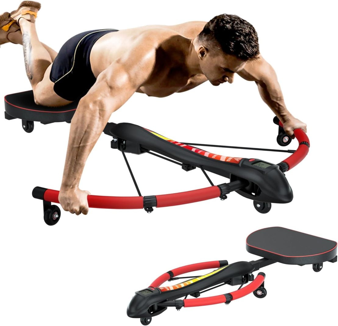 QATZ 4-in-1 Multi-Functional Rowing Machine AB Workout Machine, Core ...