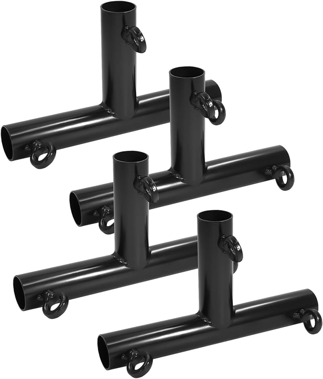 QATZ 4pcs 3 Way T Shaped 2'' Corner Canopy Fitting - Cage Frame Corner ...