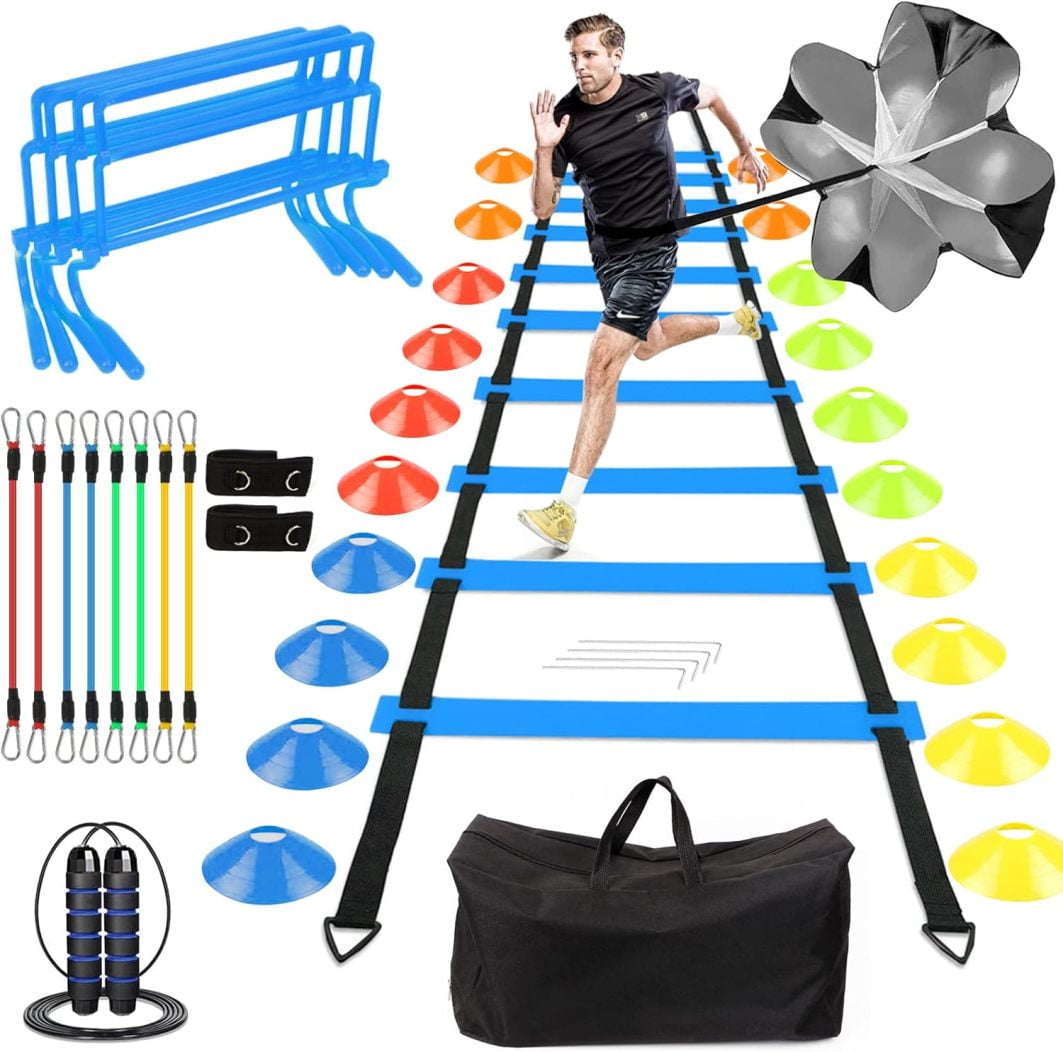 QATZ Agility Training Equipment Set, Soccer Training Equipment for Kids,Football Training ...