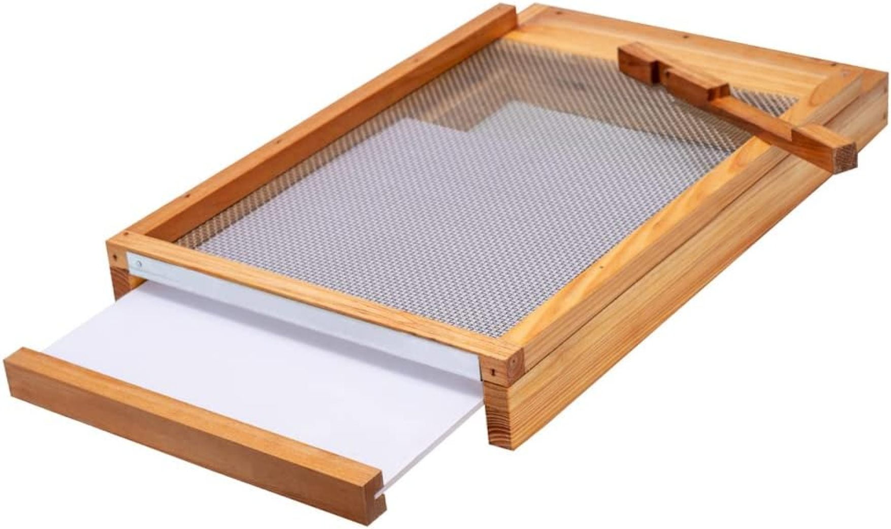 QATZ Beehive Screened Bottom Board Dipped in 100% Beeswax,Screened Bottom Board with Solid Wood ...
