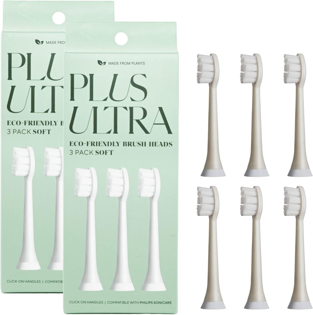 QATZ Eco Friendly Toothbrush Replacement Heads 6 Pack | Designed for ...