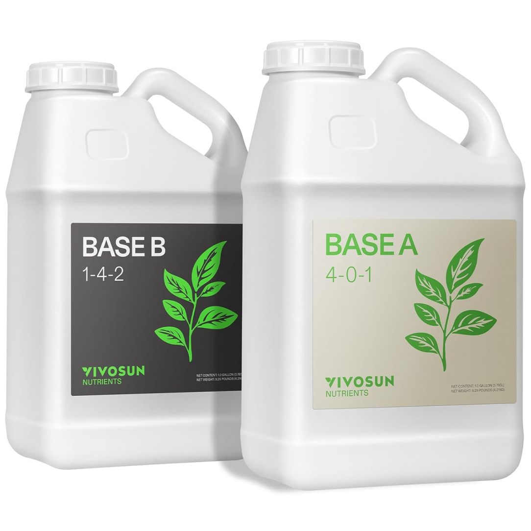 QATZ Liquid Nutrients Base A & B Bundle, Grow Big Hydroponic Fertilizer ...