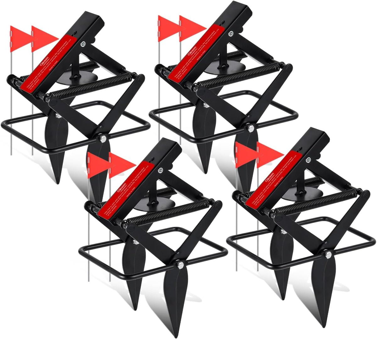 QATZ Mole Traps That Kill, EasySet Eliminator Black Scissor Traps, Vole ...