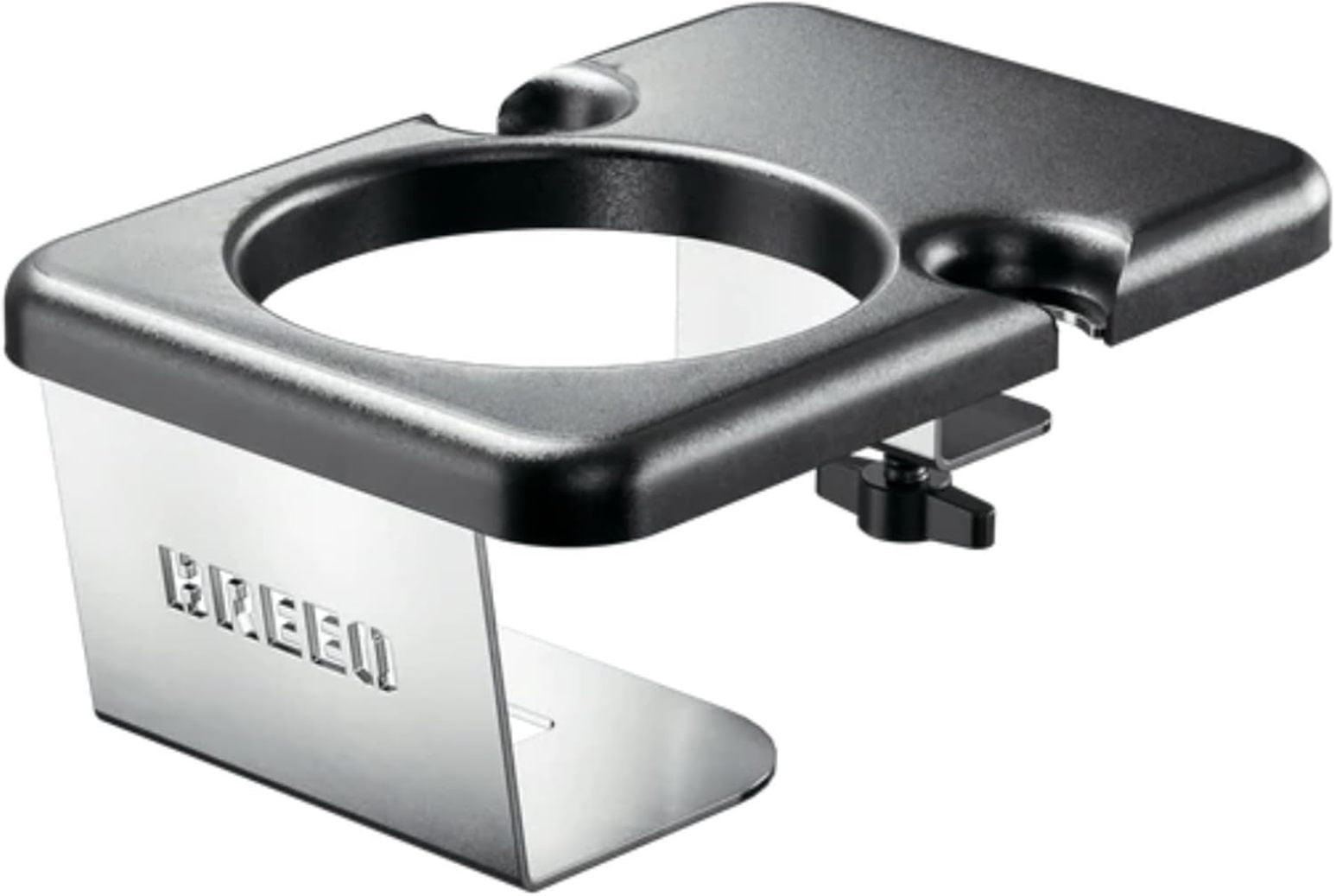 QATZ OutRig Cupholder - Outdoor Drink Holder for Camping Chairs - Black Poly Lumber & Stainless ...