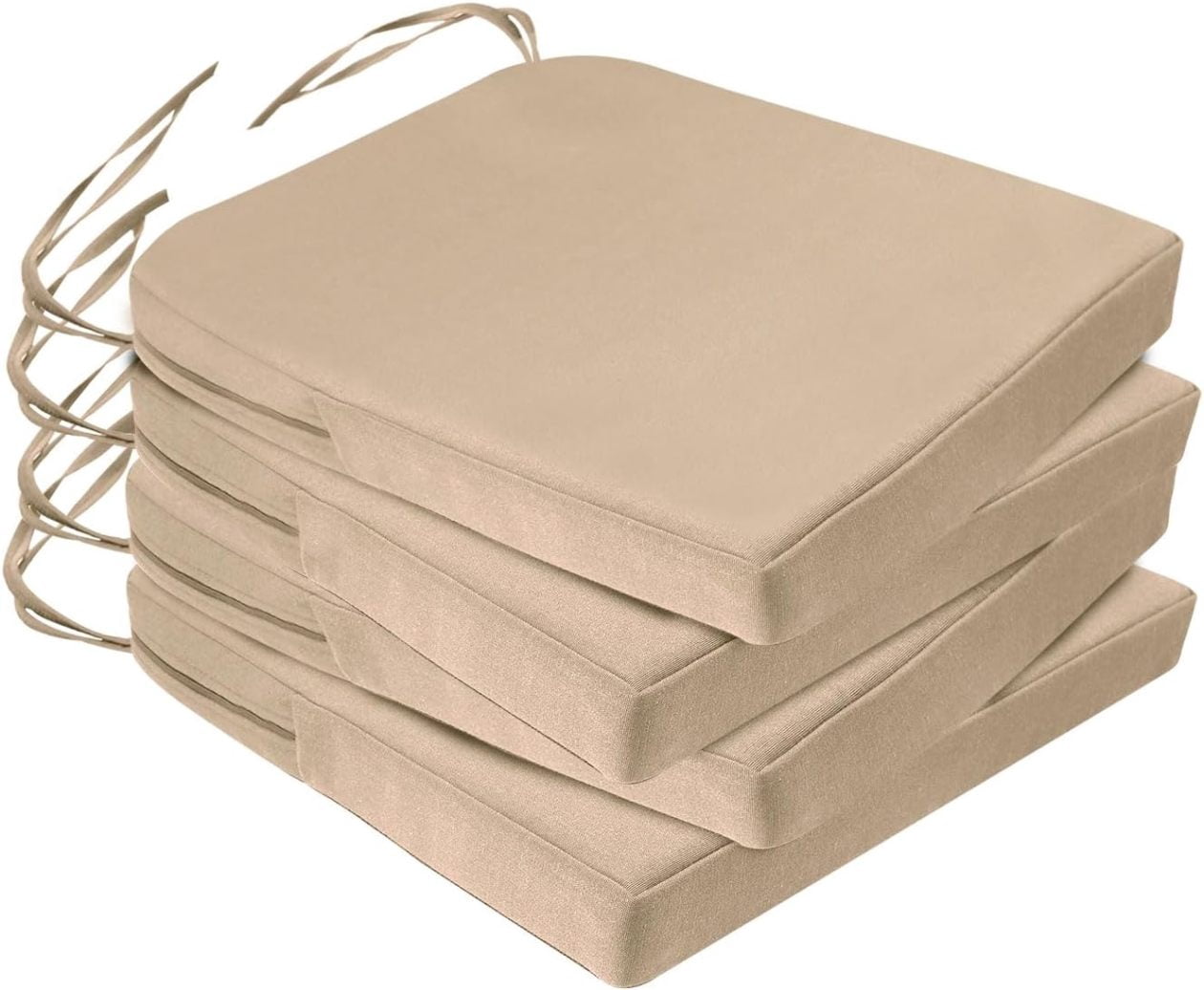 QATZ Outdoor Chair Cushions Set of 4 Waterproof Patio Chair Cushions 17 ...