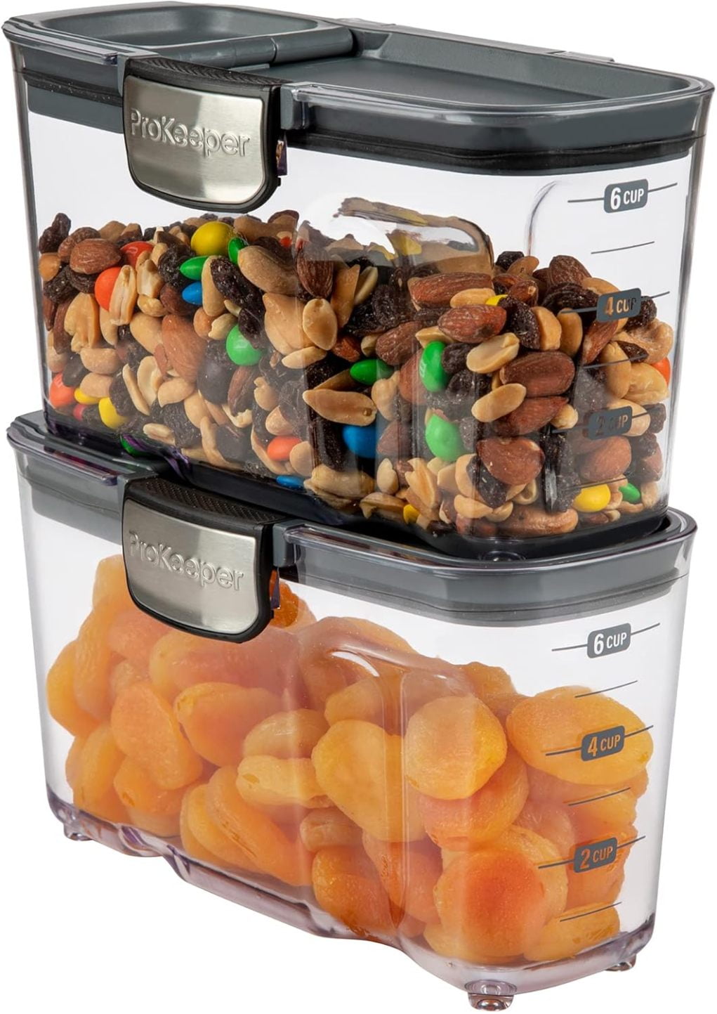 QATZ ProKeeper+ Clear Plastic Airtight Food Baker's Kitchen Storage Organization Container ...