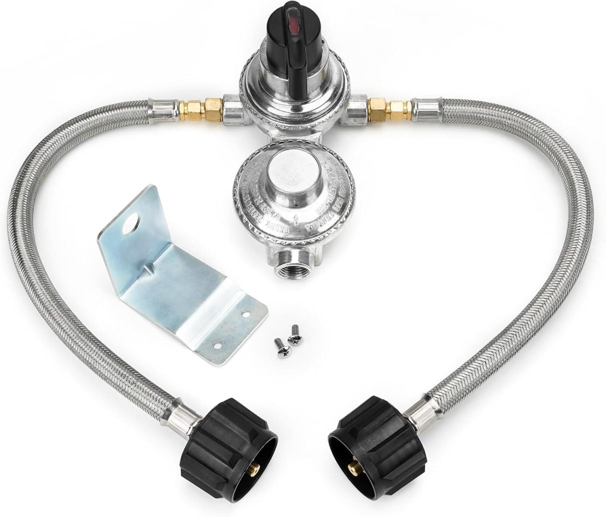 QATZ RV Propane Regulator for Dual Tanks, 2 Stage Auto Changeover LP ...